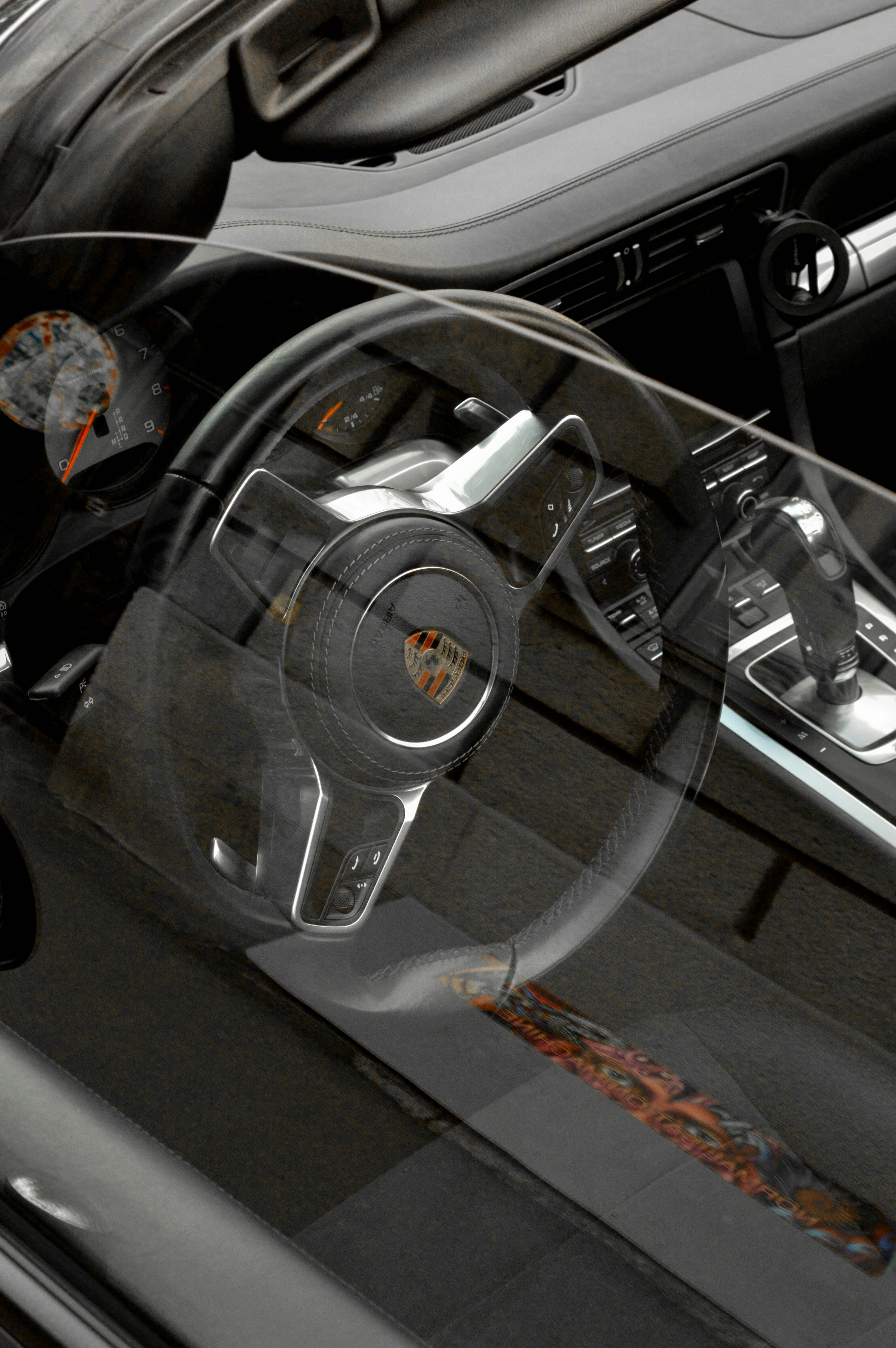 Pulse of Precision: Inside a Porsche Cockpit Shimmering with Ghost Rings