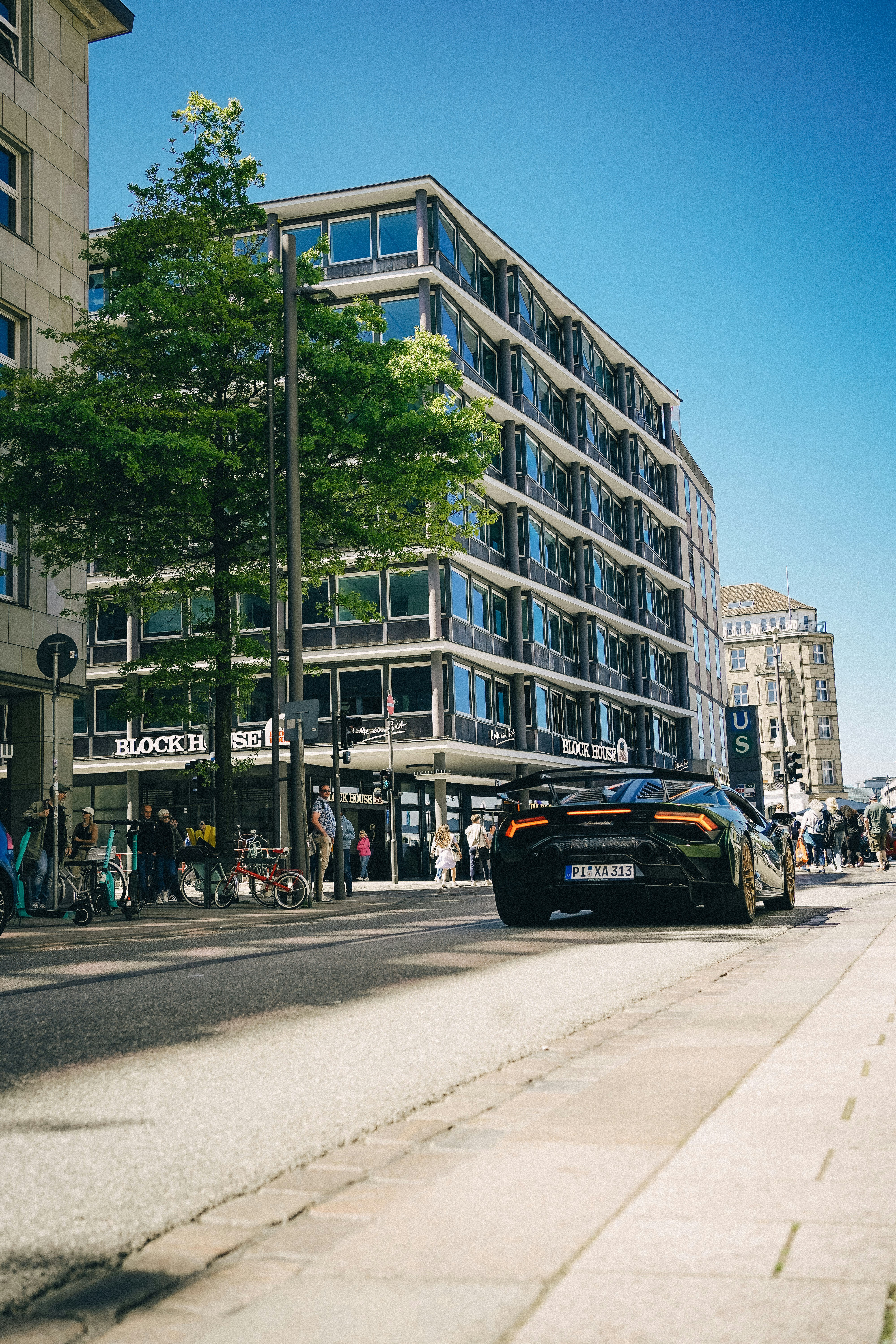 Urban Elegance: A Supercar's Journey Through City Streets