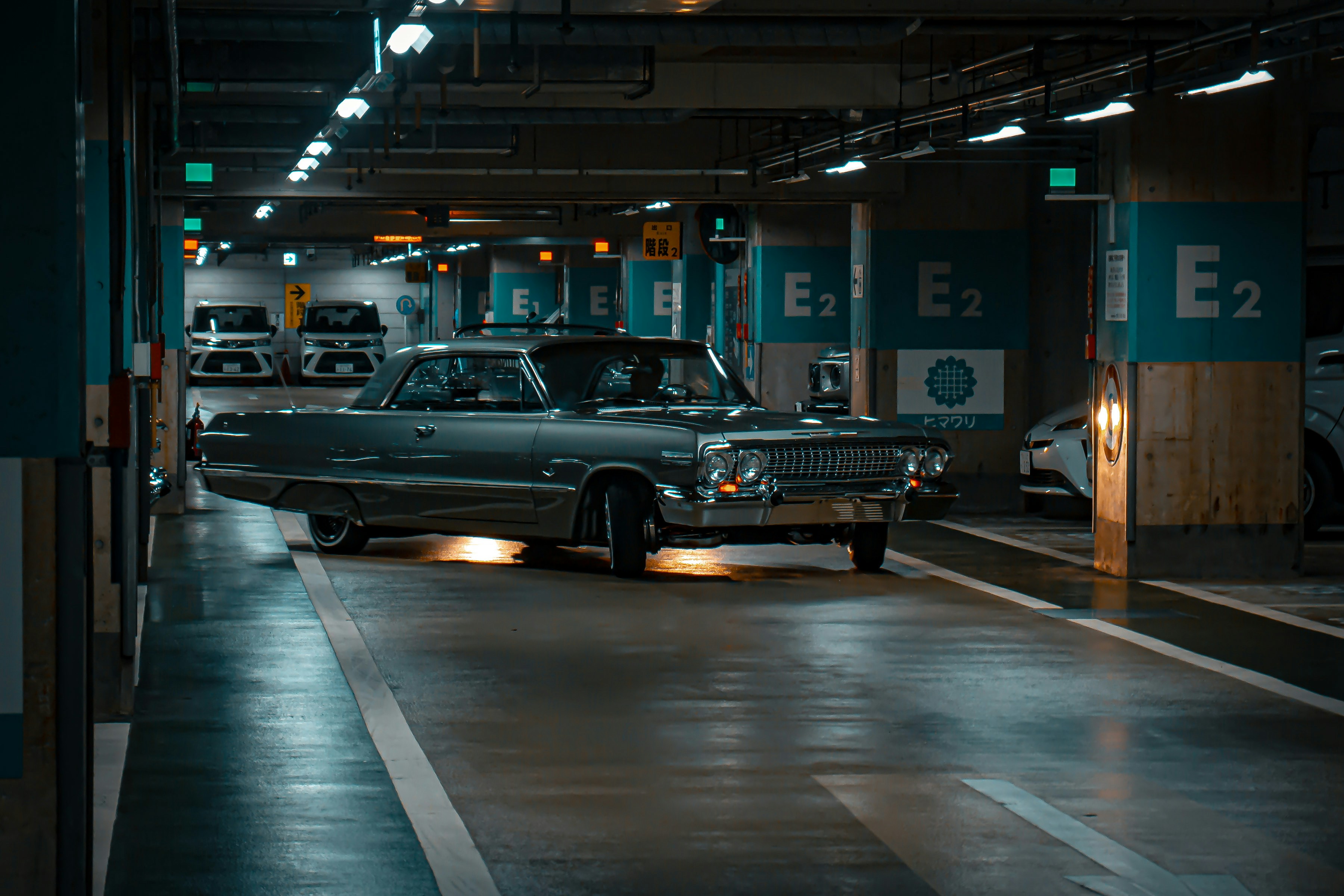 Mid-Century Cadillac in an Underground Echo