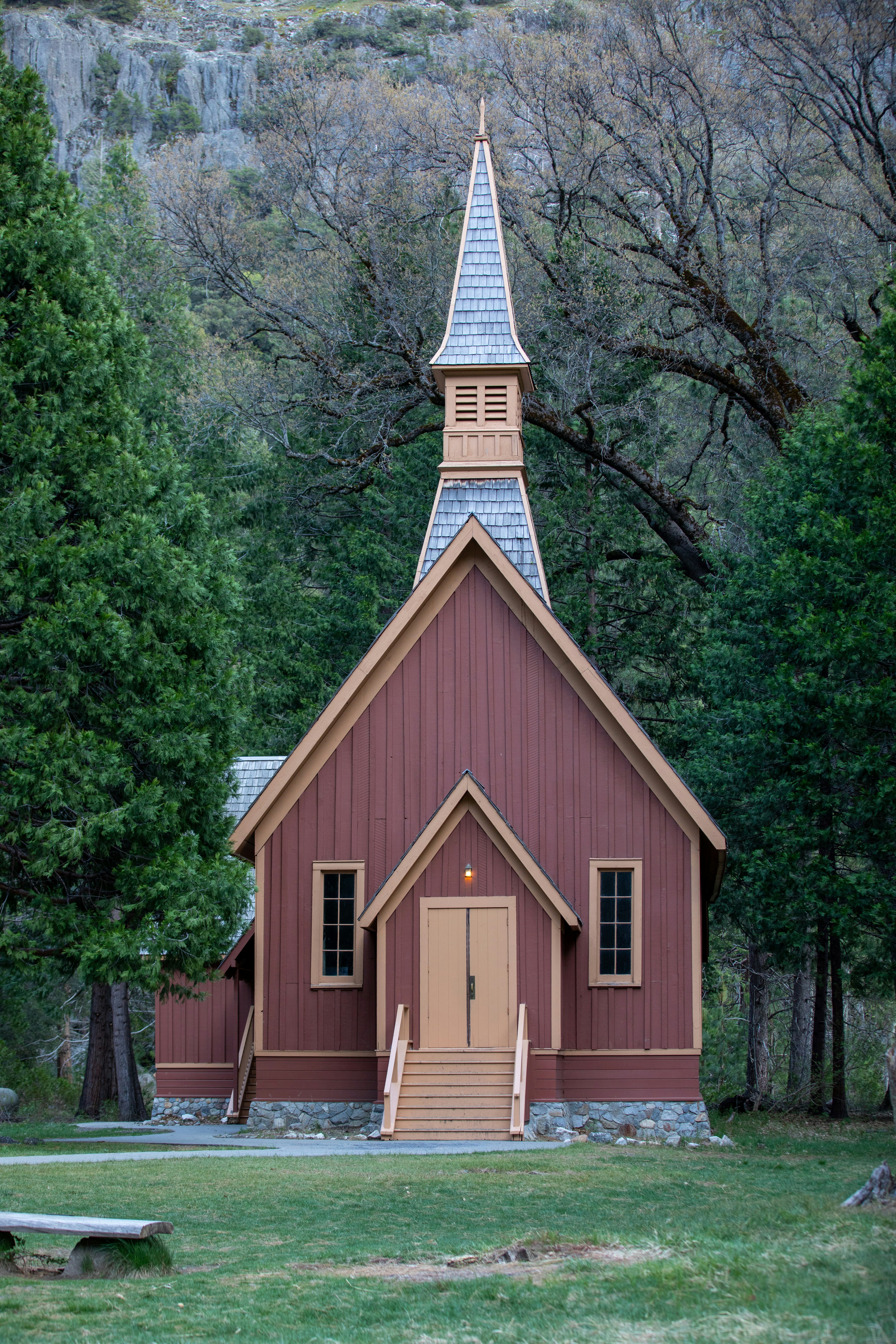 Cedar Lane Chapel: A Red Church Between Pines