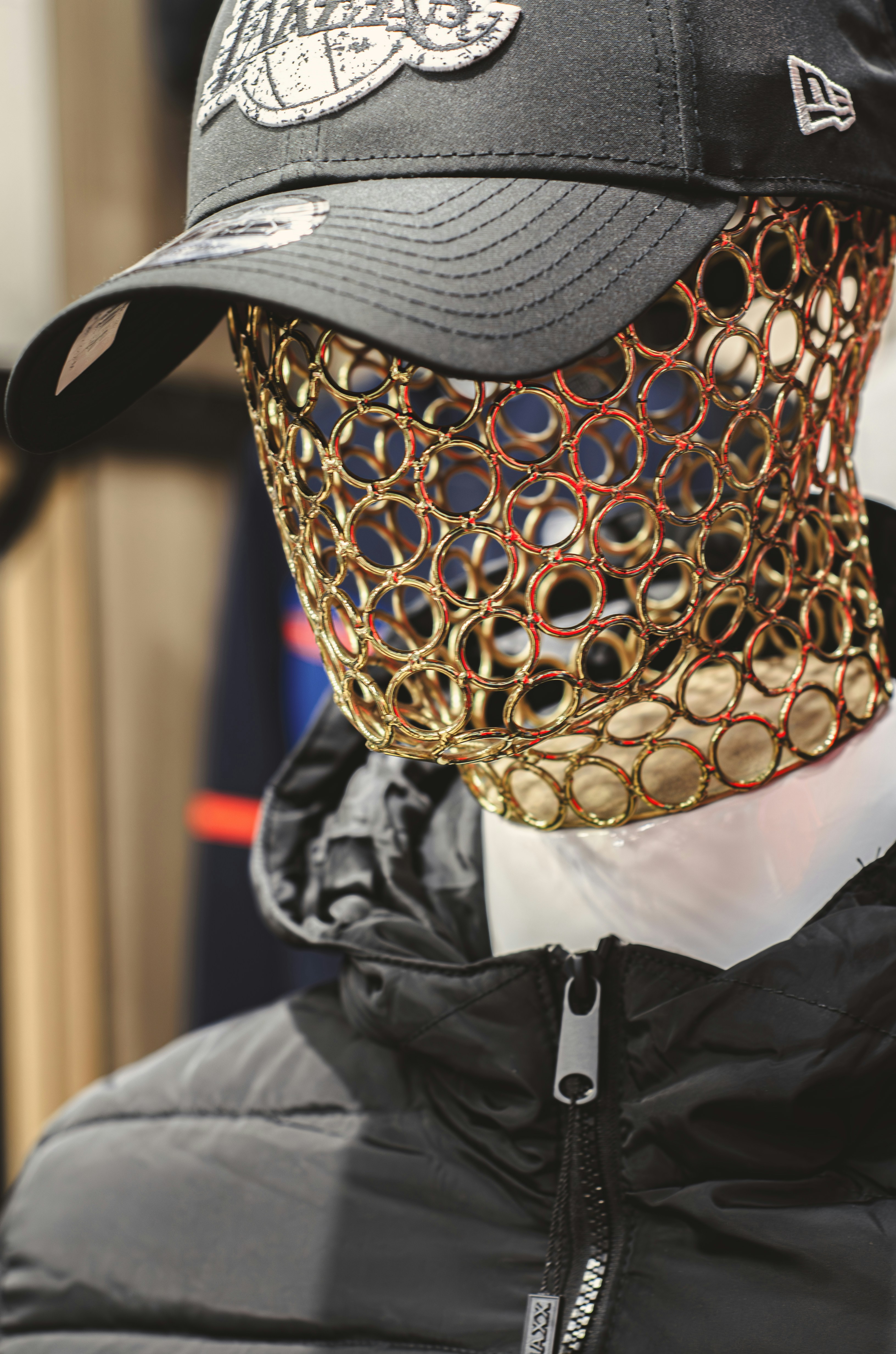 A baseball cap with a mask on top of it photo – Free Fashion Image on ...