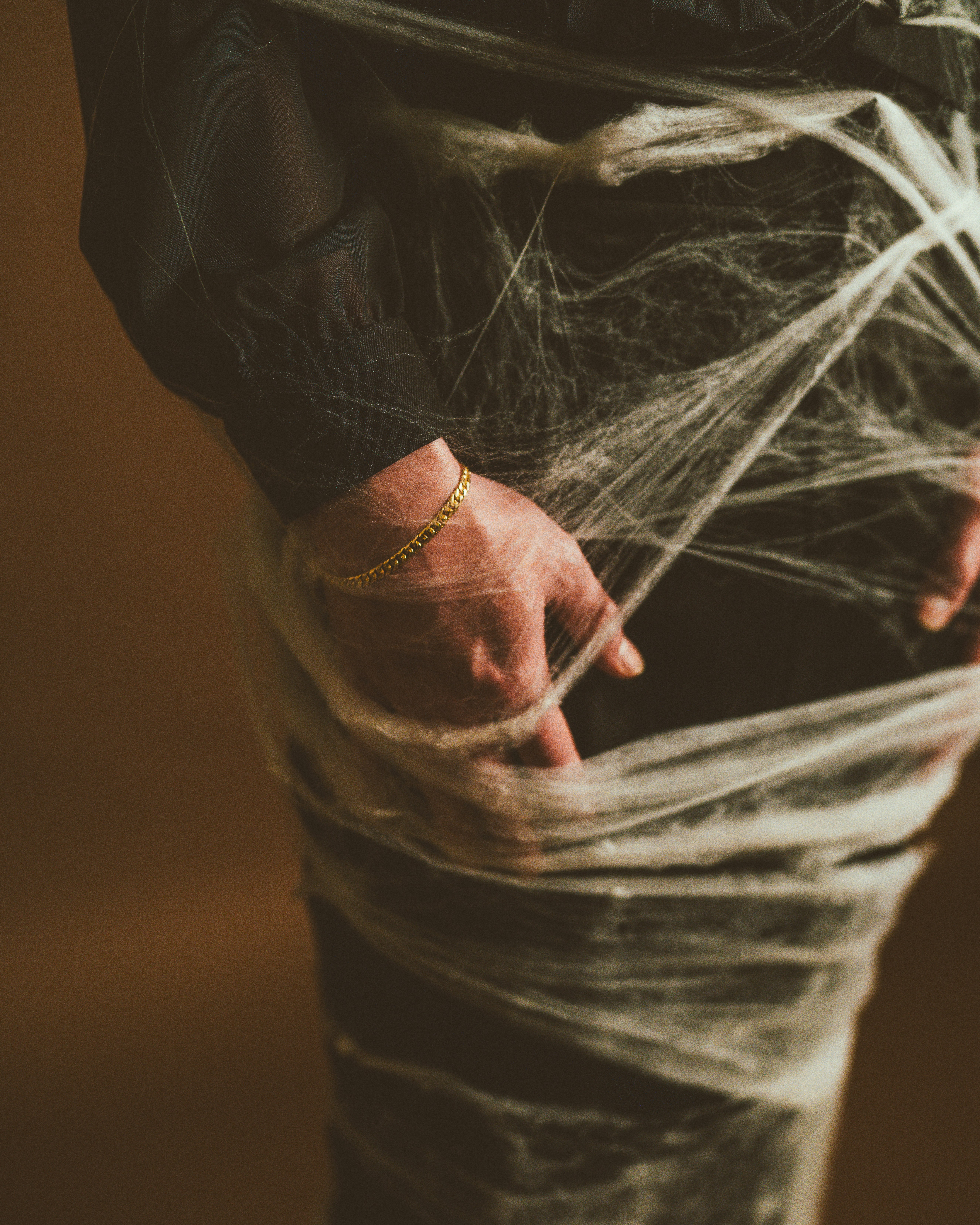 A person is wrapped in white string photo – Free Woman Image on Unsplash