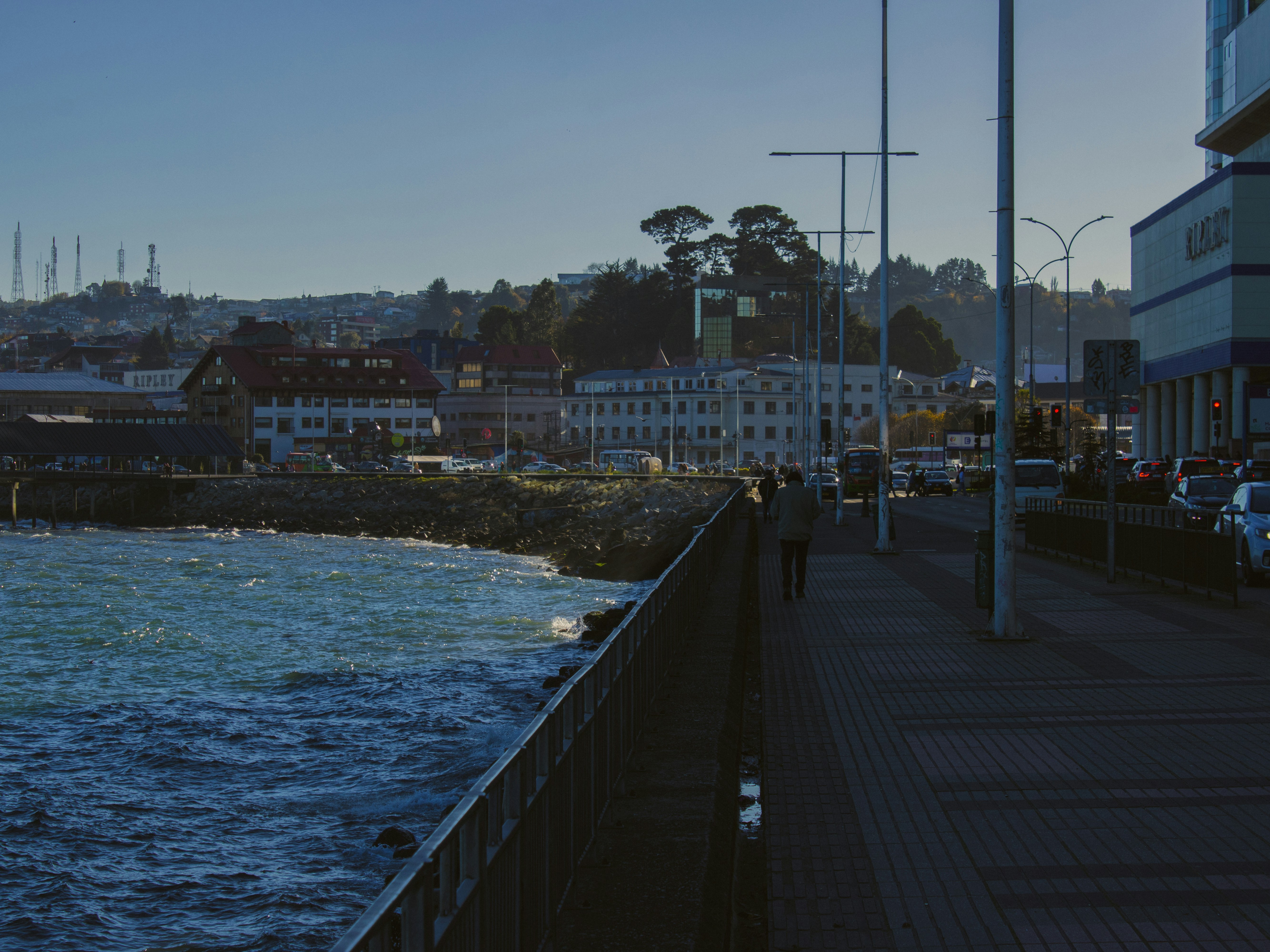 Blue Hour by the Seawall: A Quiet City Waterfront Stroll