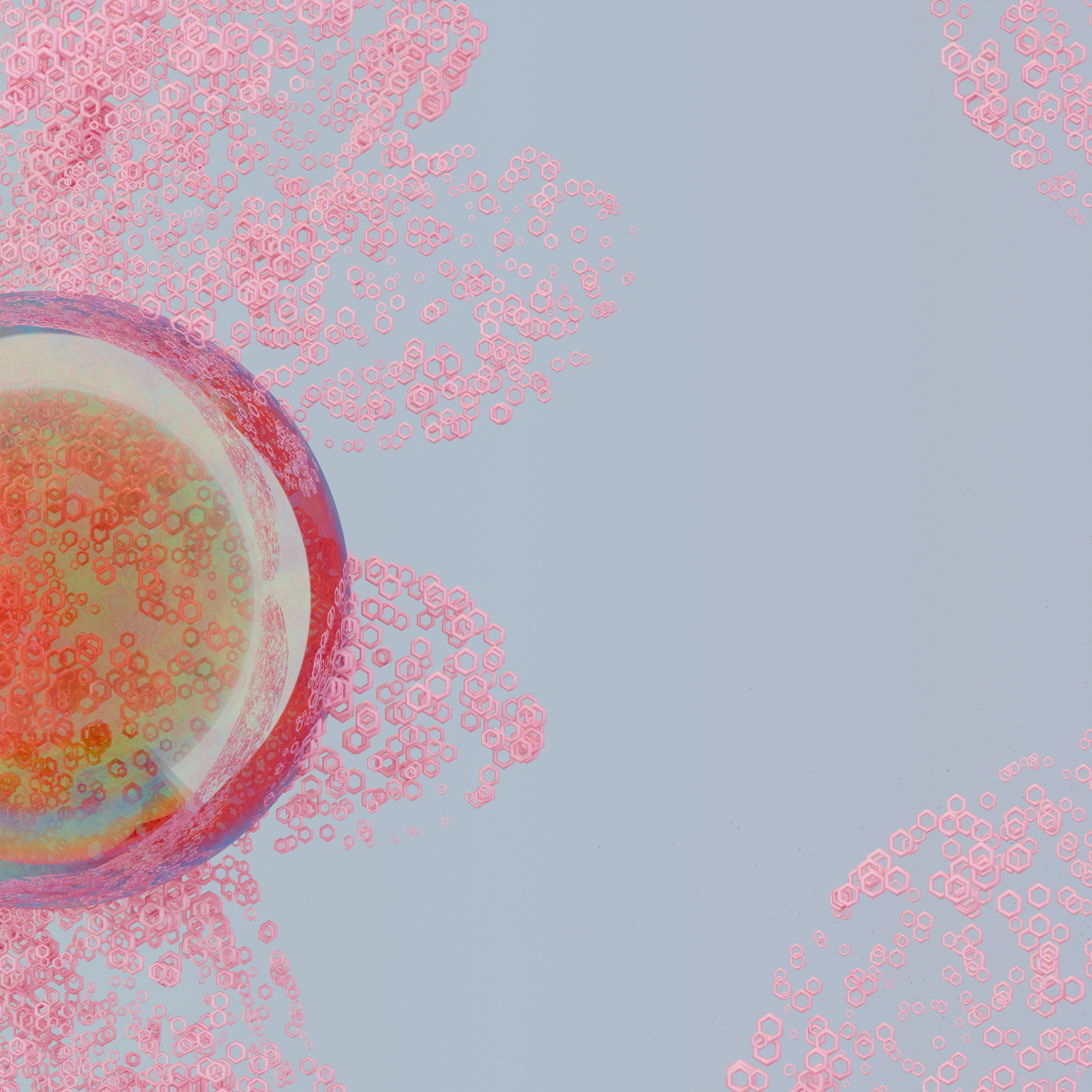 A red and pink substance in a glass of water photo – Free 4k wallpaper ...