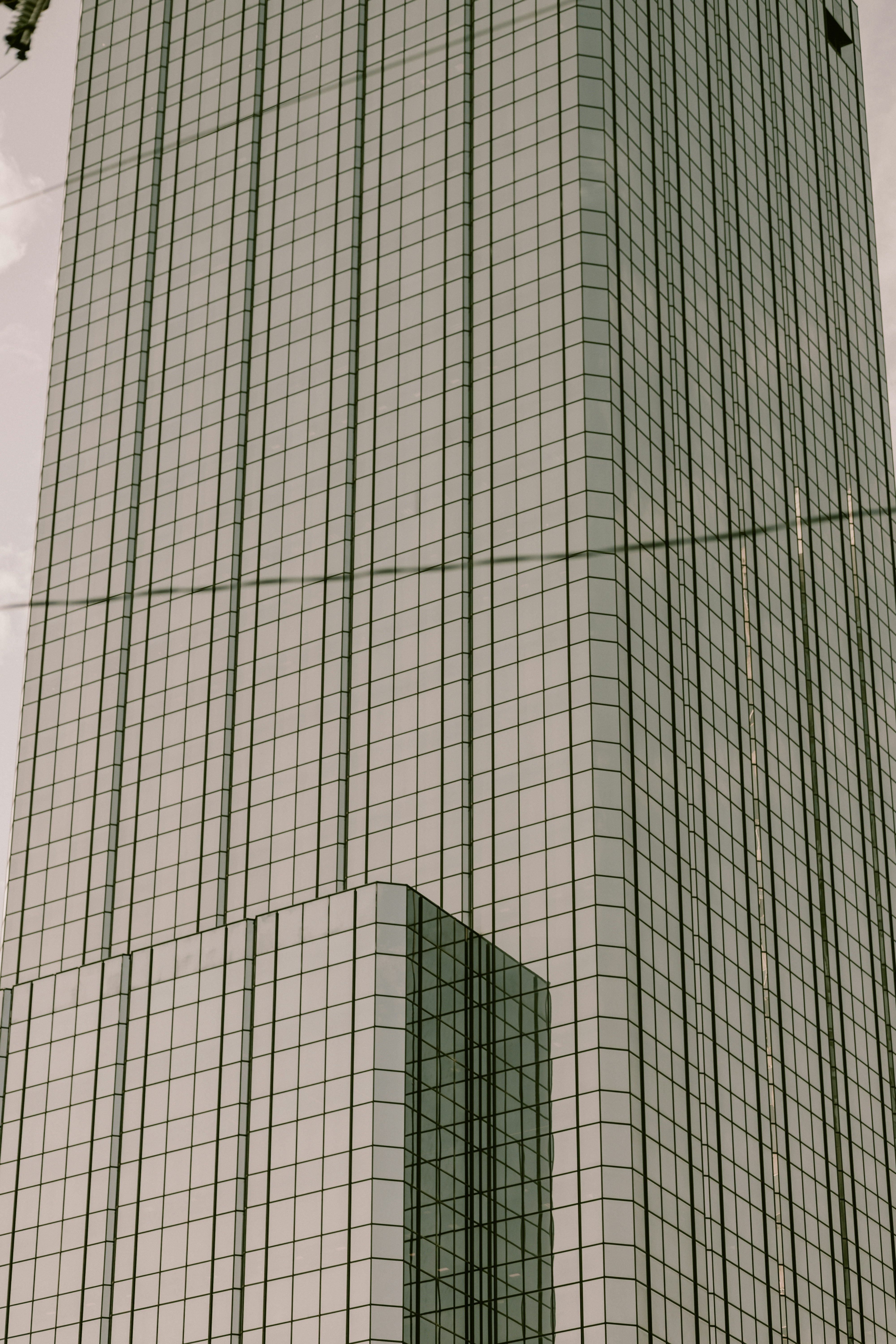 Vertical Gridwork: The Quiet Geometry of a Glass Tower