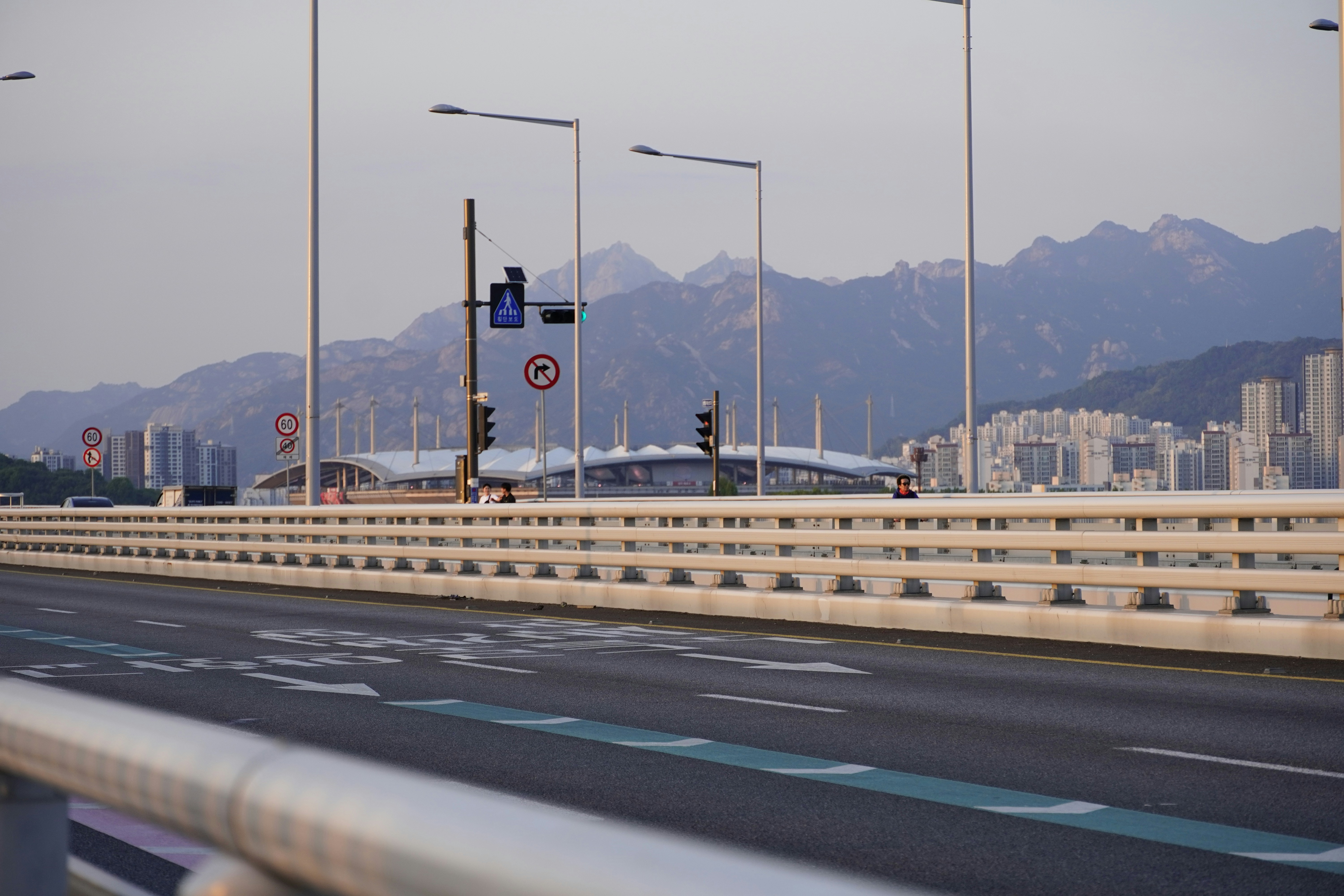 A highway with a bunch of traffic lights on it photo – Free Aesthetic ...