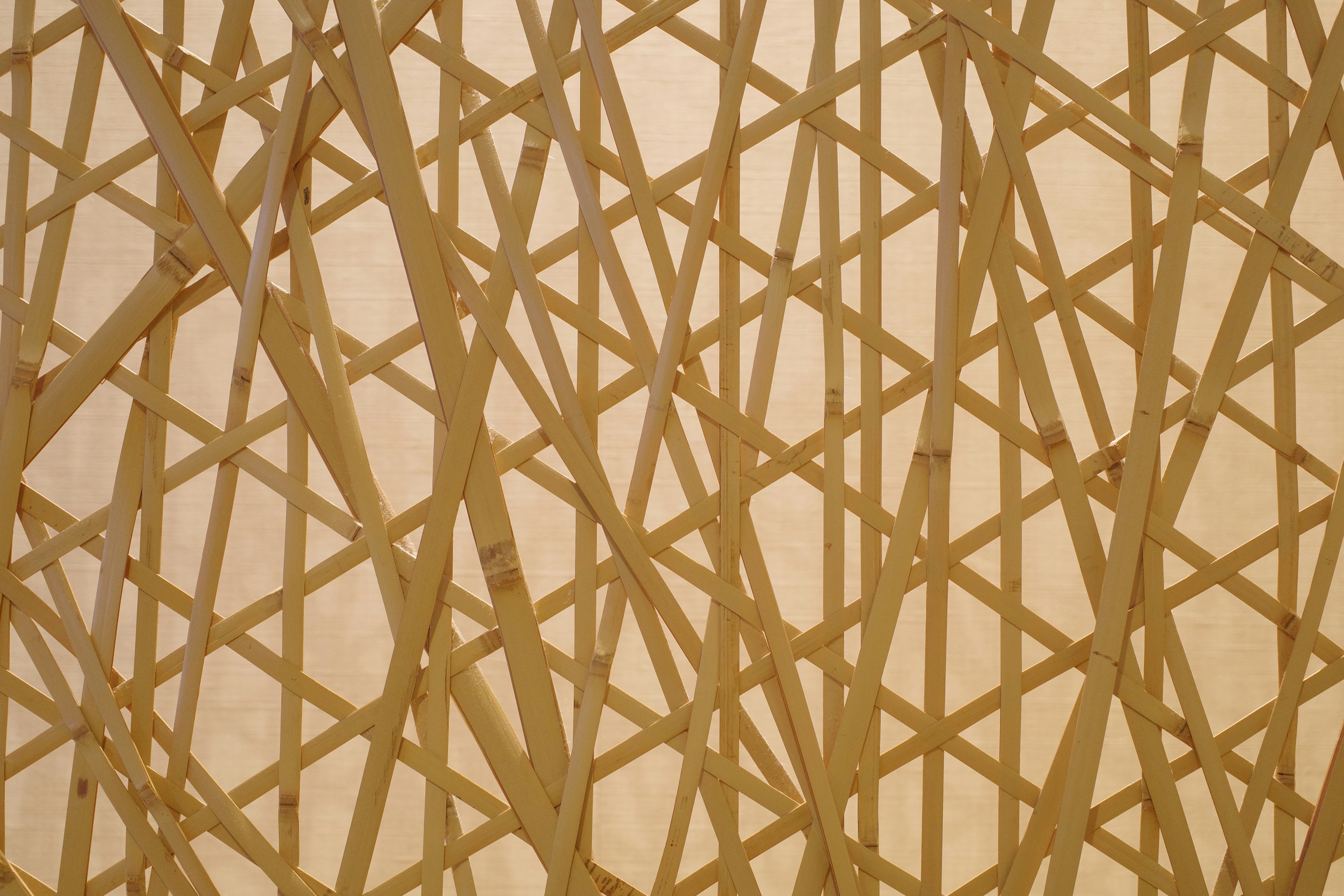 A close up of a wooden structure made of sticks photo – Free Texture ...