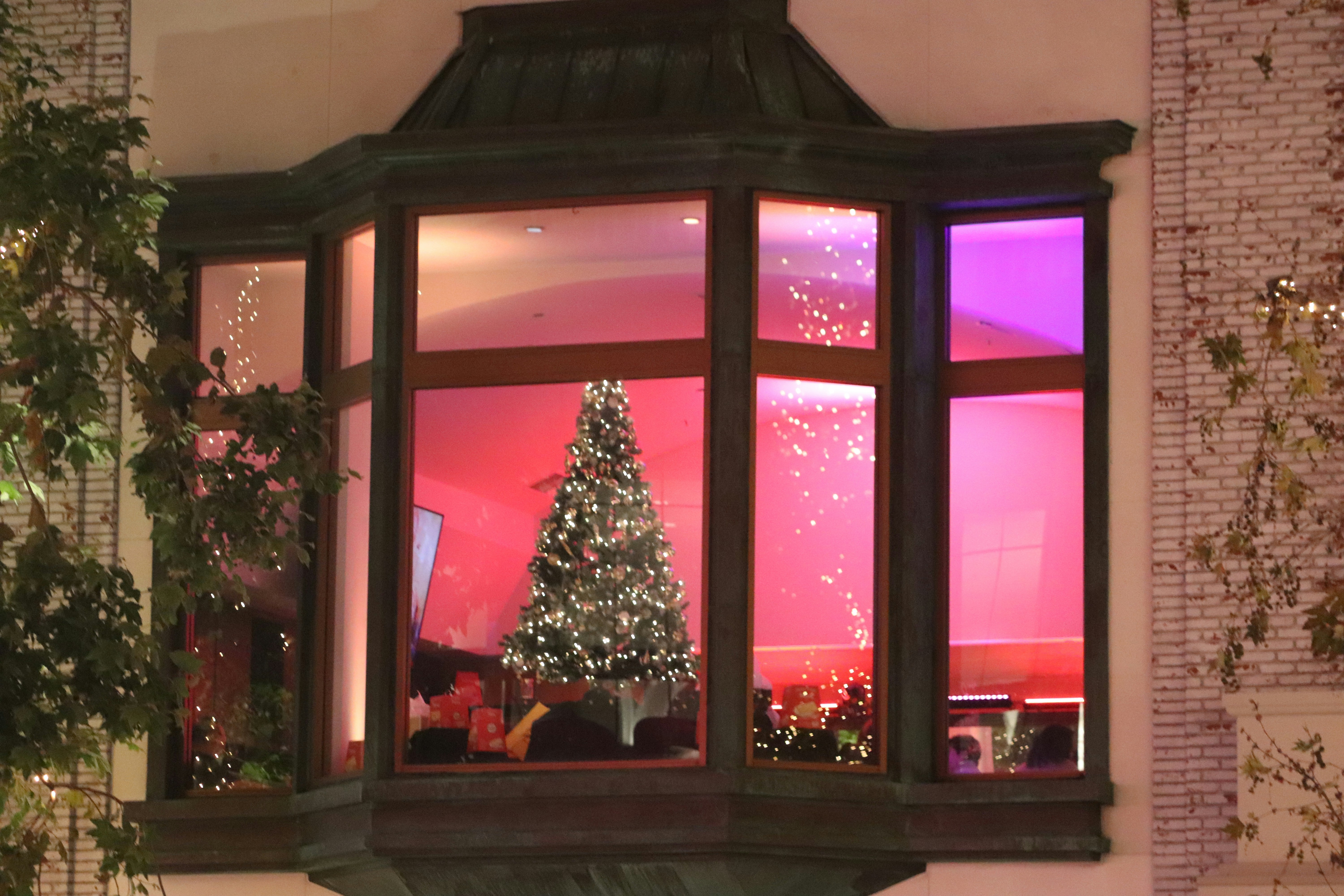 Holiday Glow Through a Cozy Window
