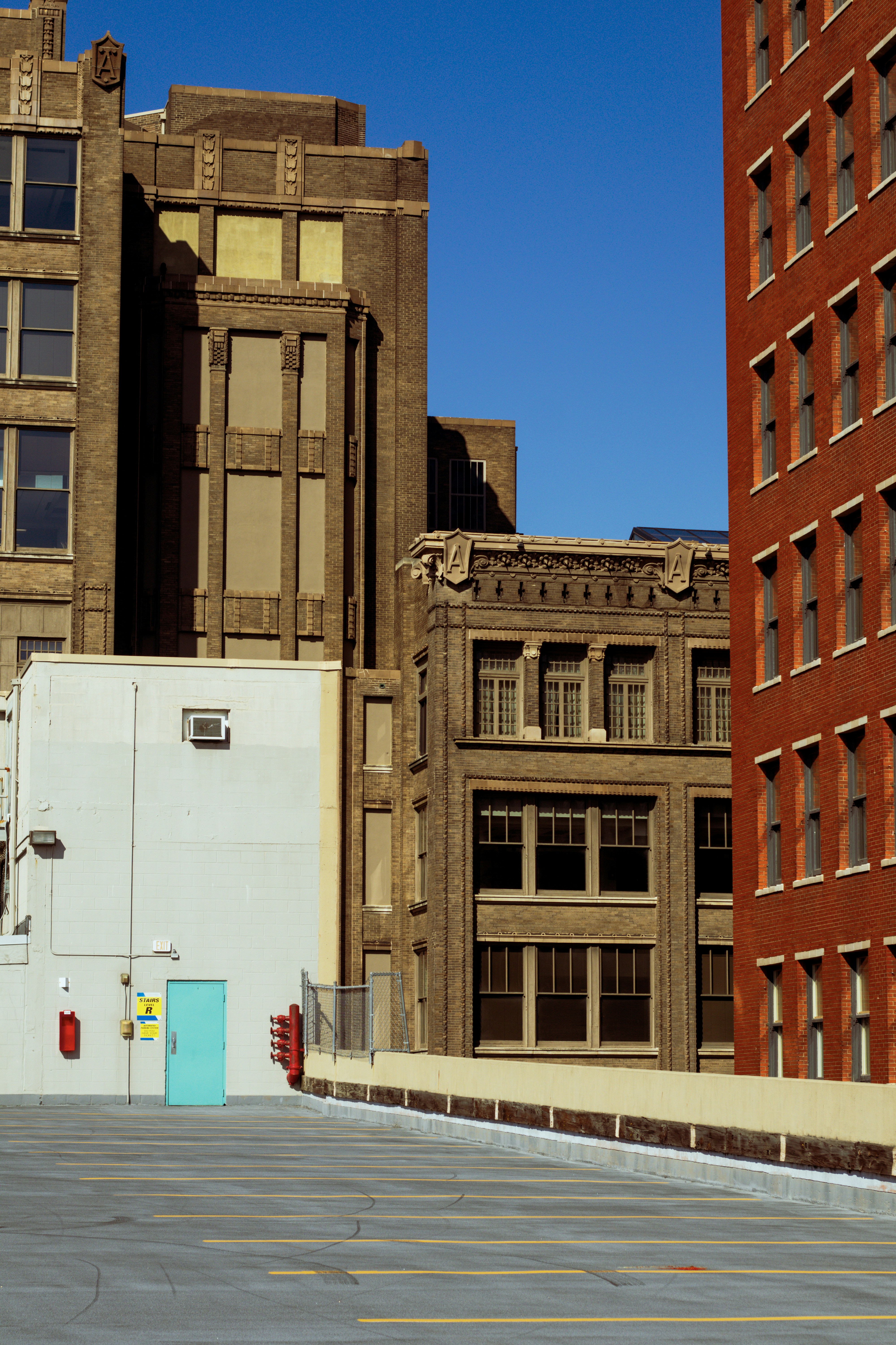 Urban Echoes: A Rooftop Constellation of Brick and Sky
