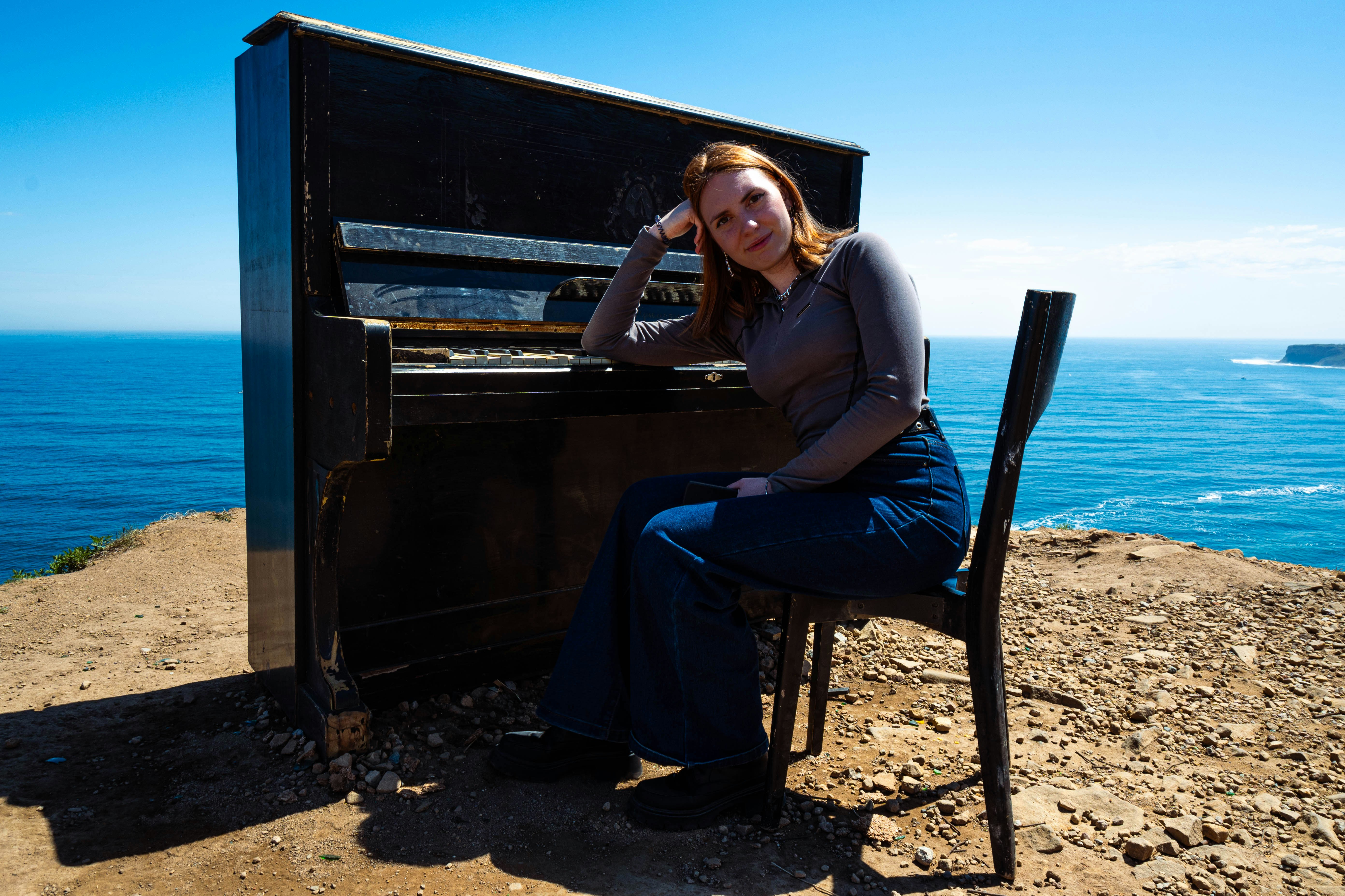 Melodic Respite by the Cliffside Piano