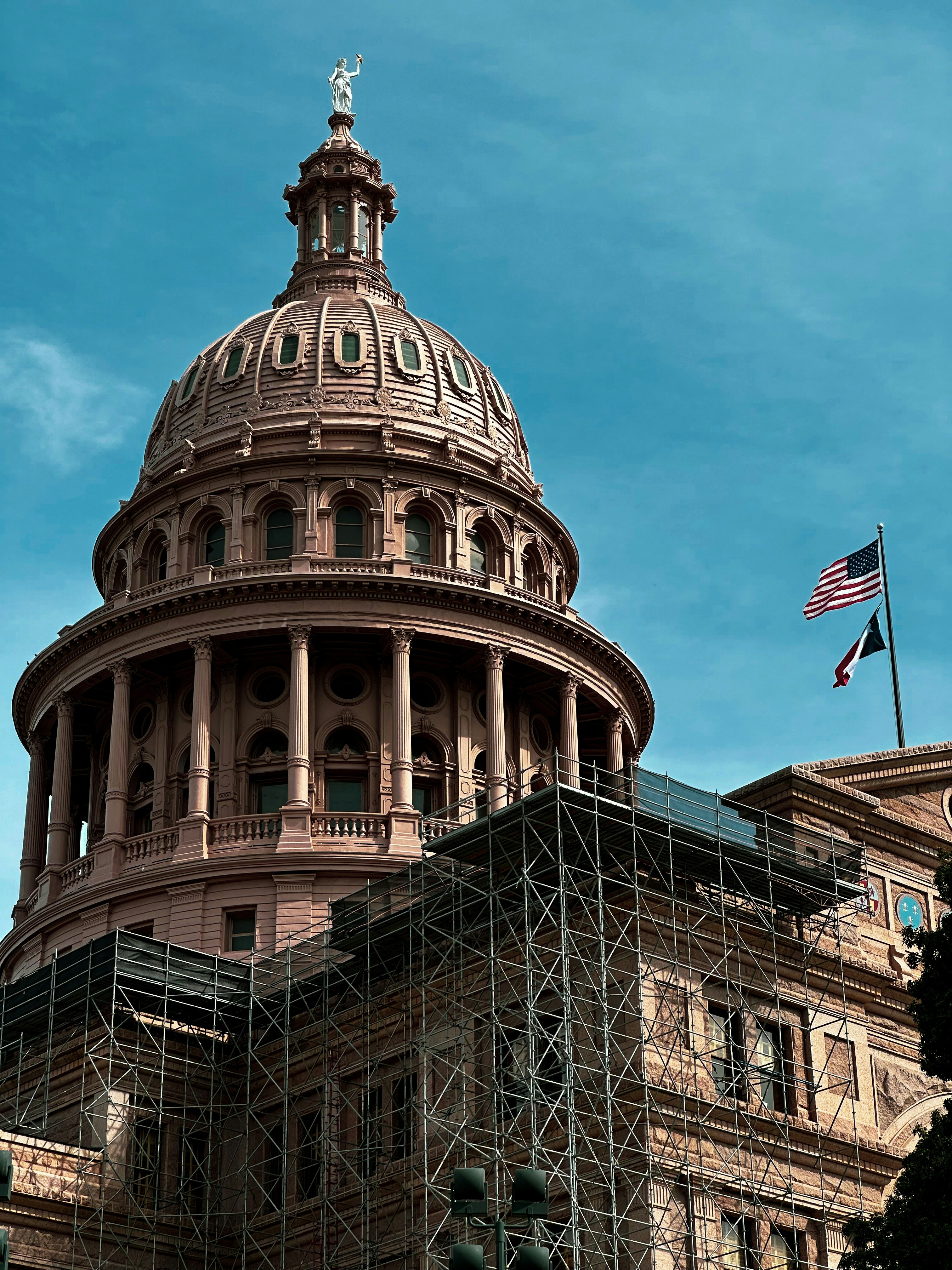 Capitol Dome Under Construction: A City Landmark in the Making