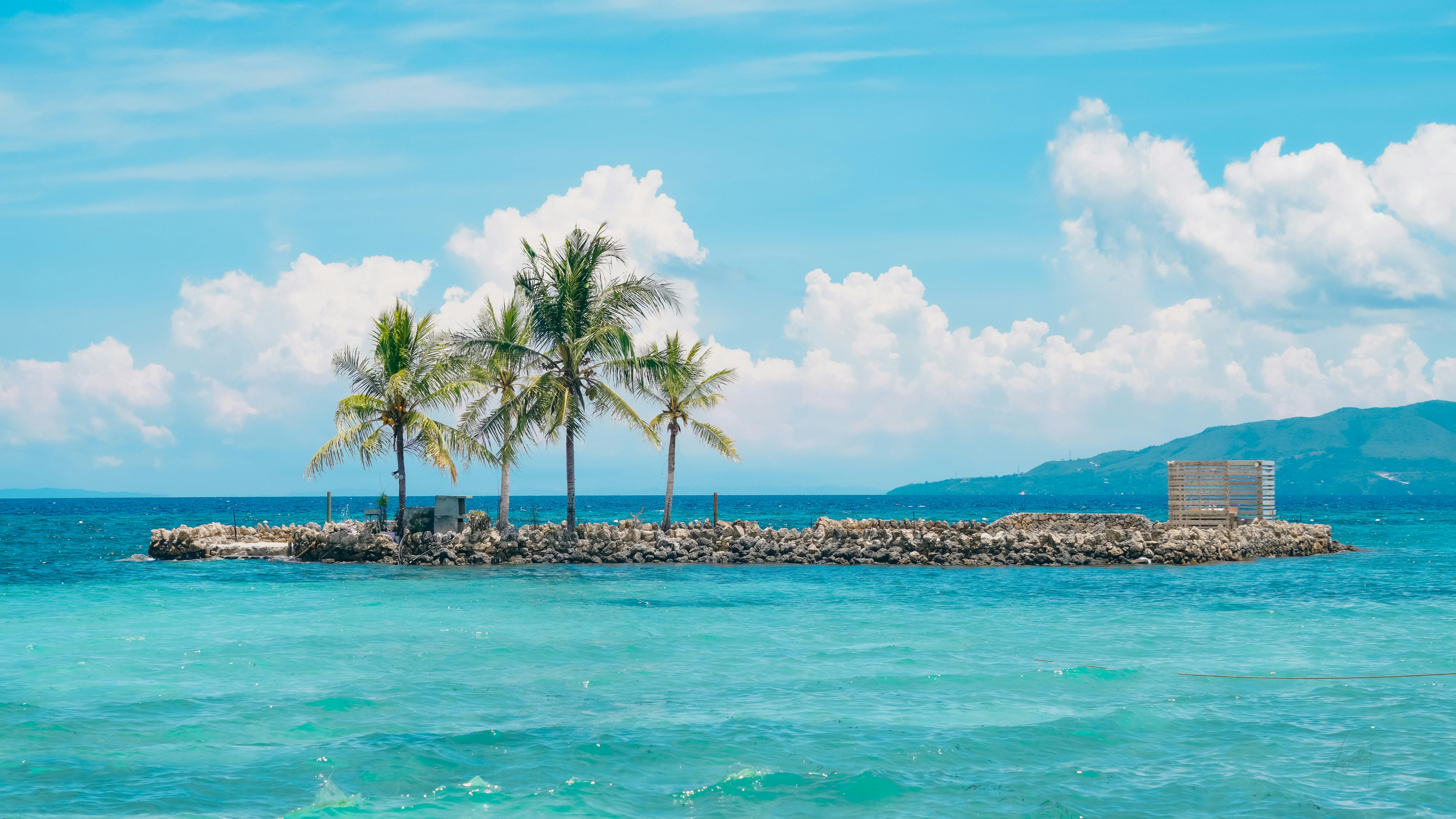 A small island in the middle of the ocean photo – Free Philippines ...