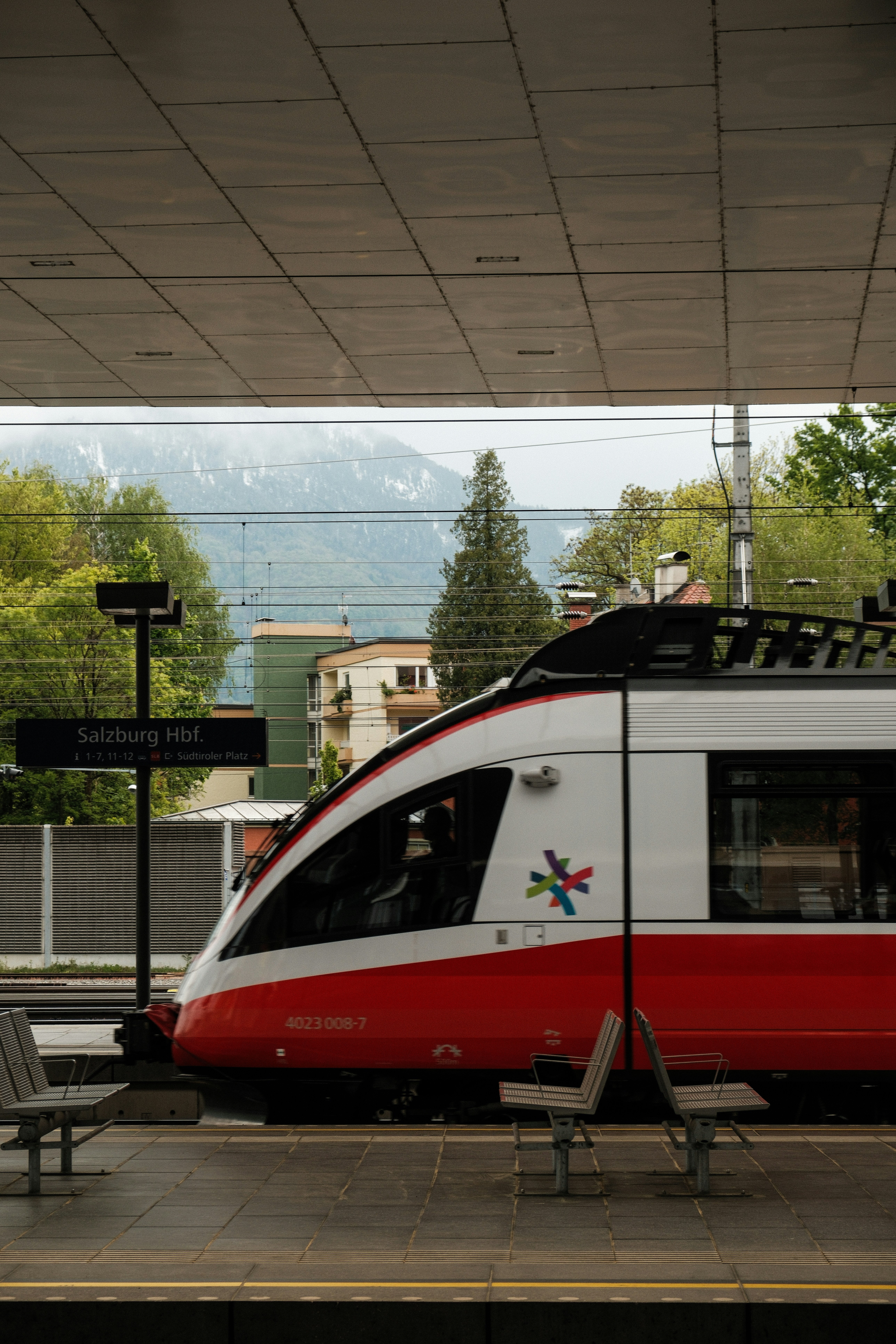 Alpine Gateway: Salzburg Railjet at the Platform