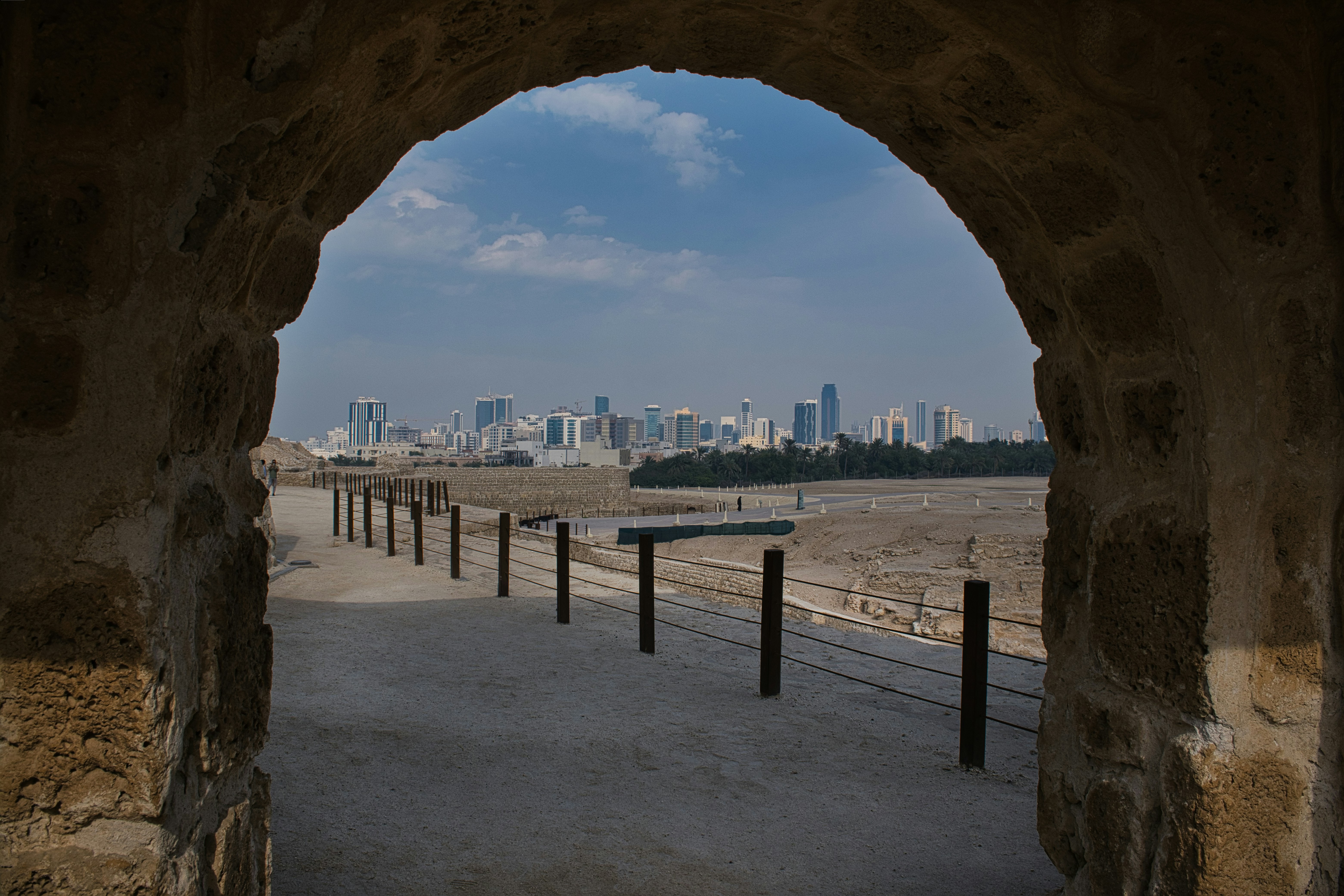 The Qalat Al Bahrain. A historical site in Bahrain recognized by UNESCO.