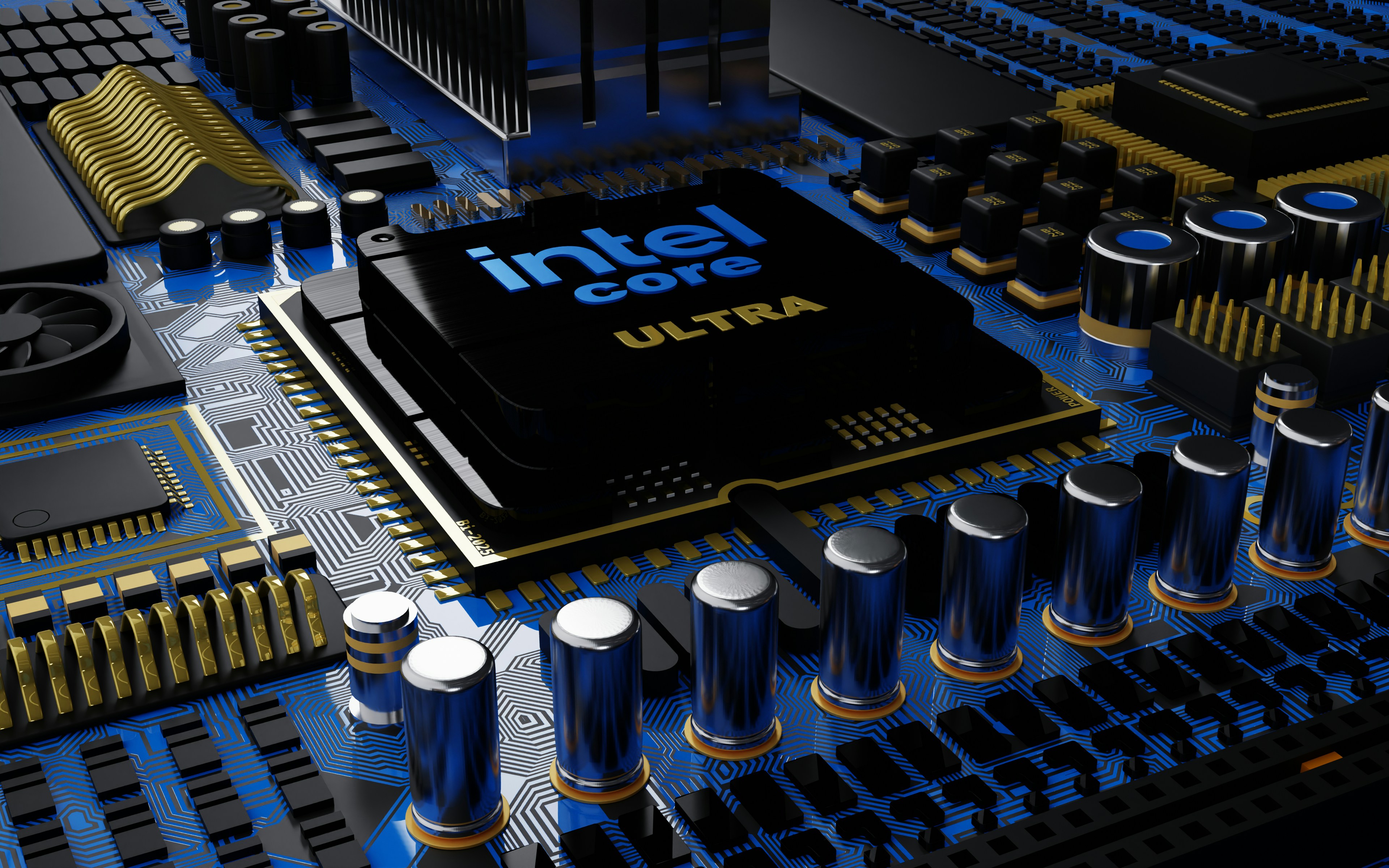 A computer processor with intel core logo on it photo – Free Hardware ...