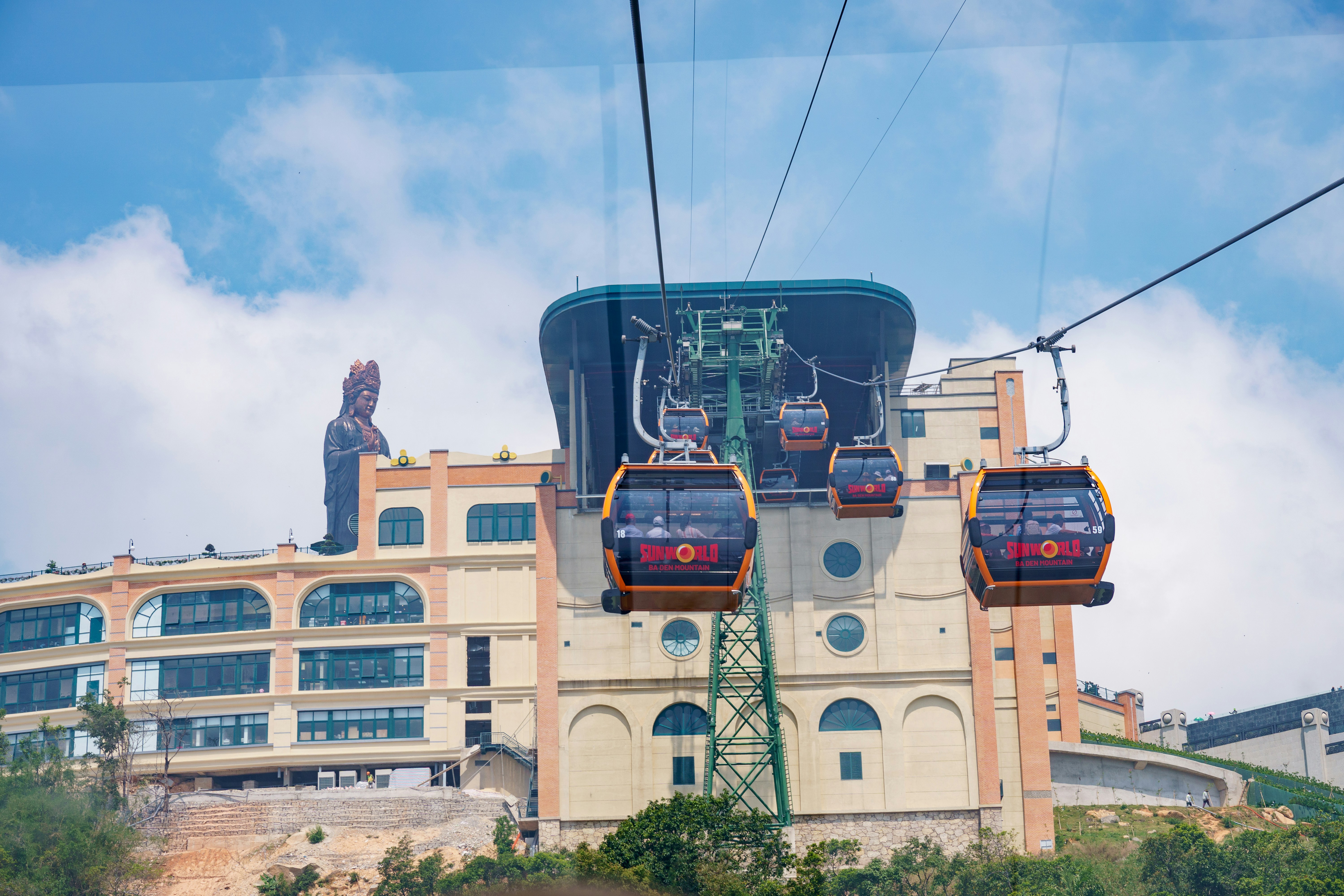 Elevated Journey: A Glimpse of Modernity and Nature