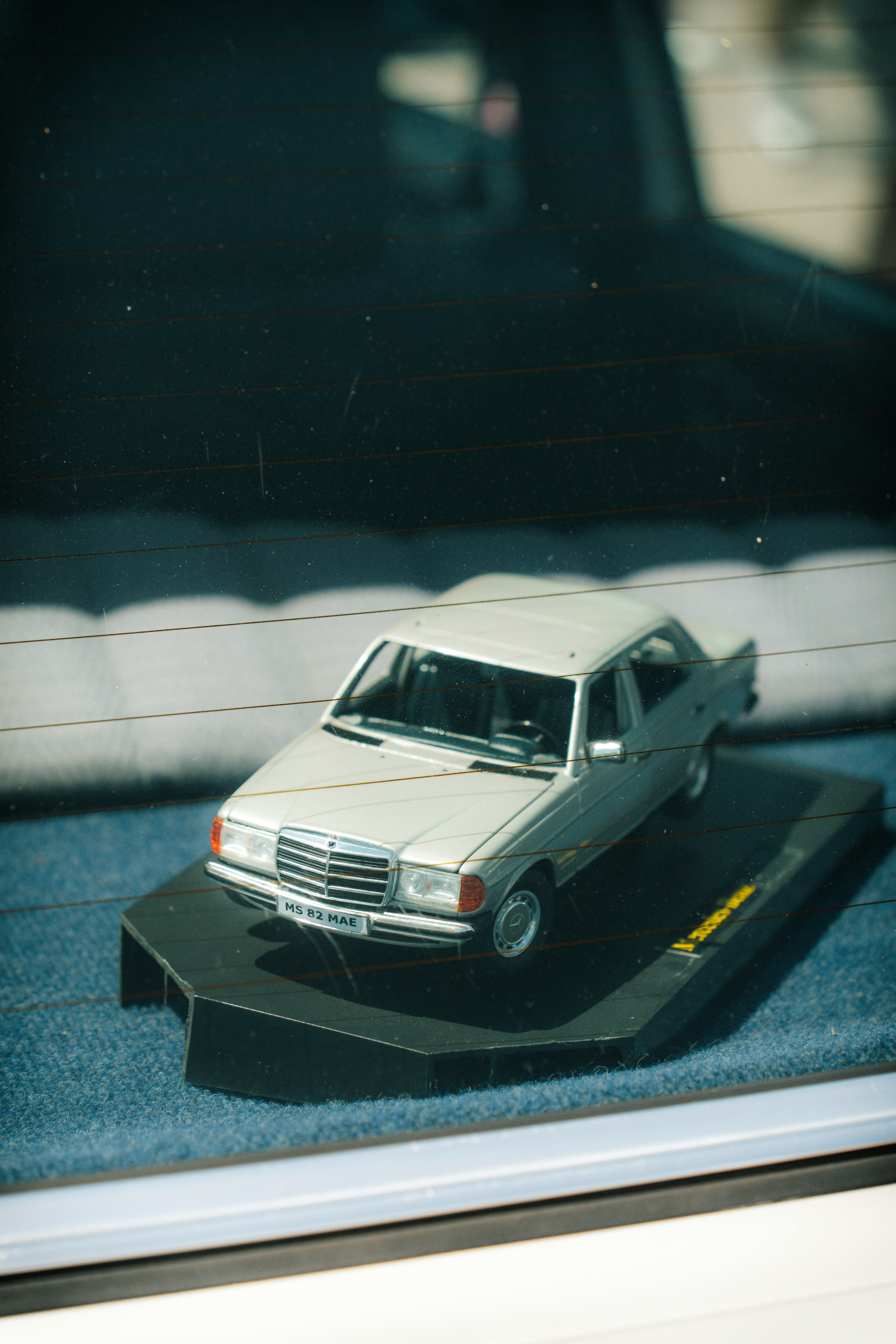 Scale Mercedes-Benz Pickup on a Matte Black Display Pedestal