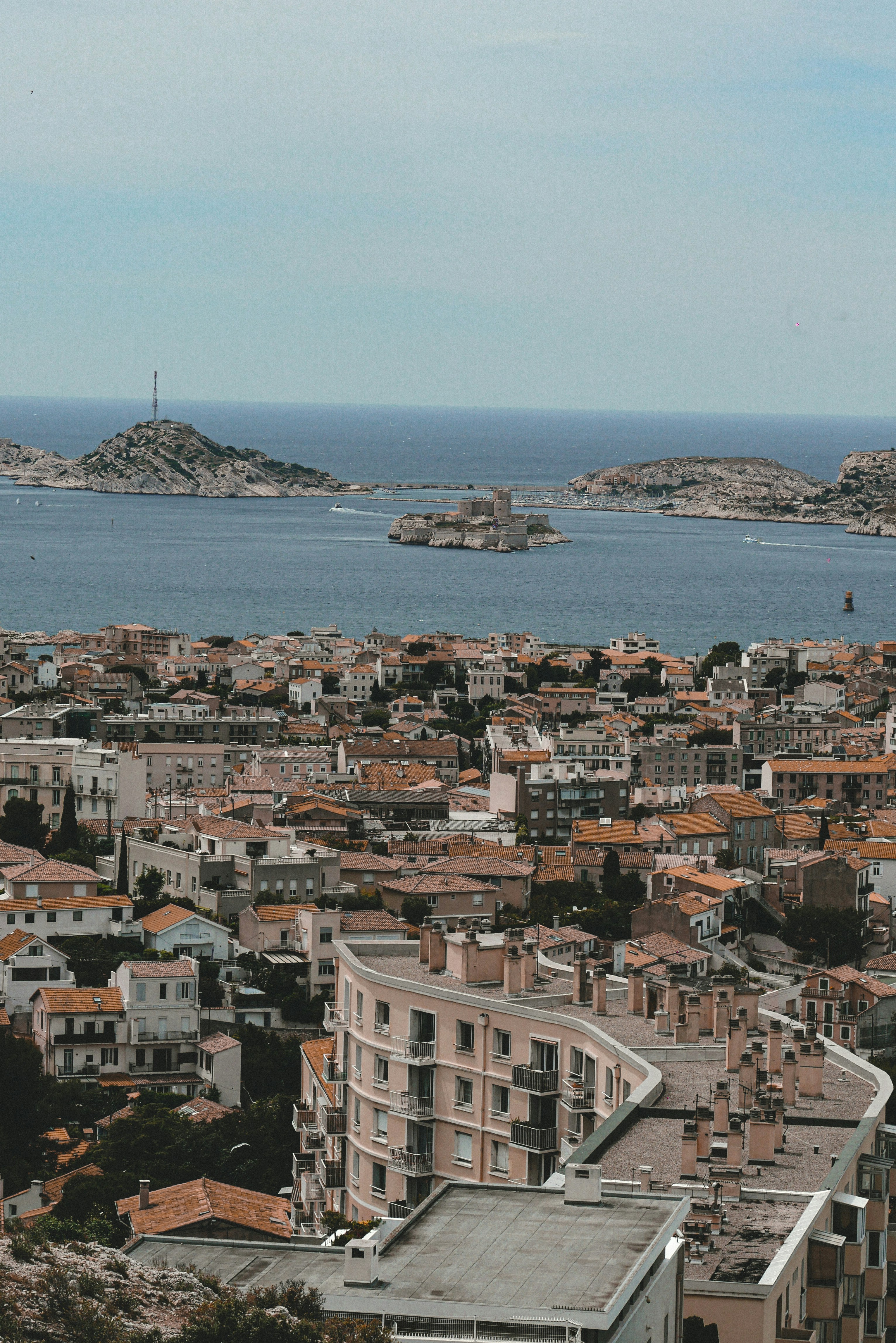 Harbored Heights: A Coastal Town Unfolds Between Sea and Rooftops