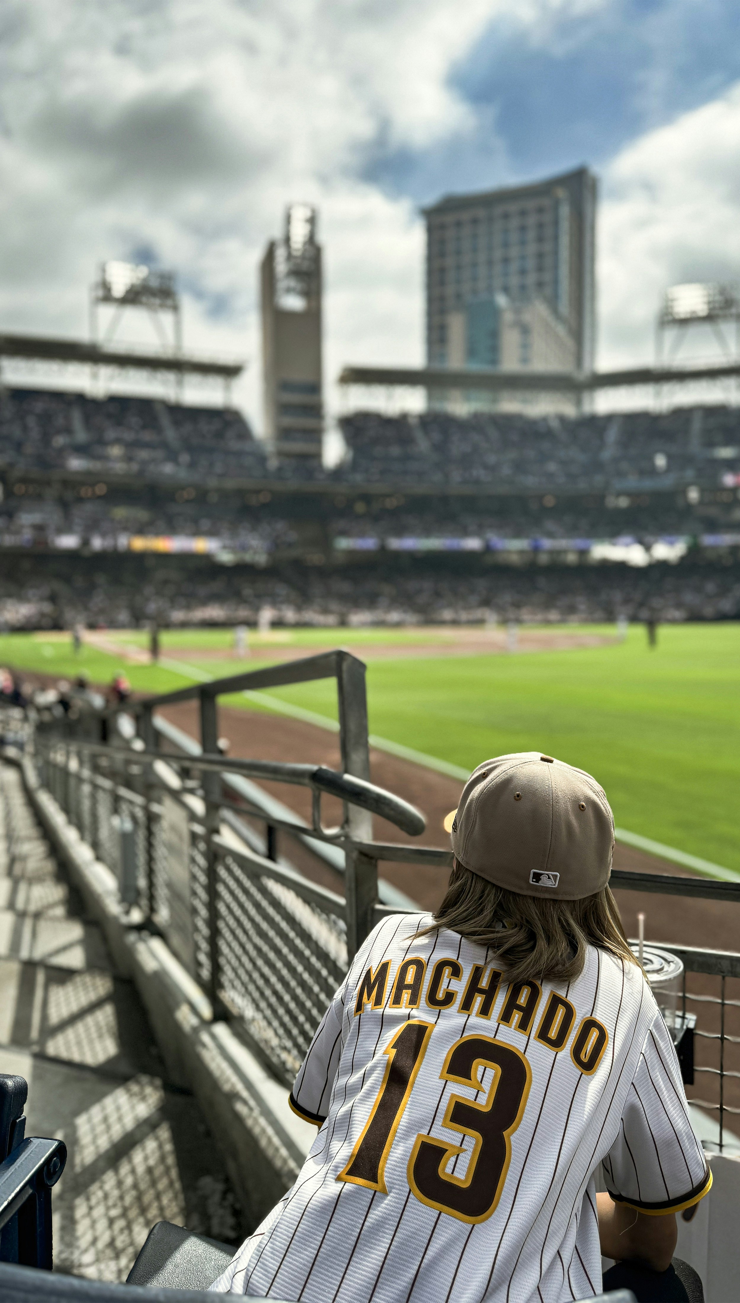 A baseball player sitting in the bleachers watching a game photo – Free ...