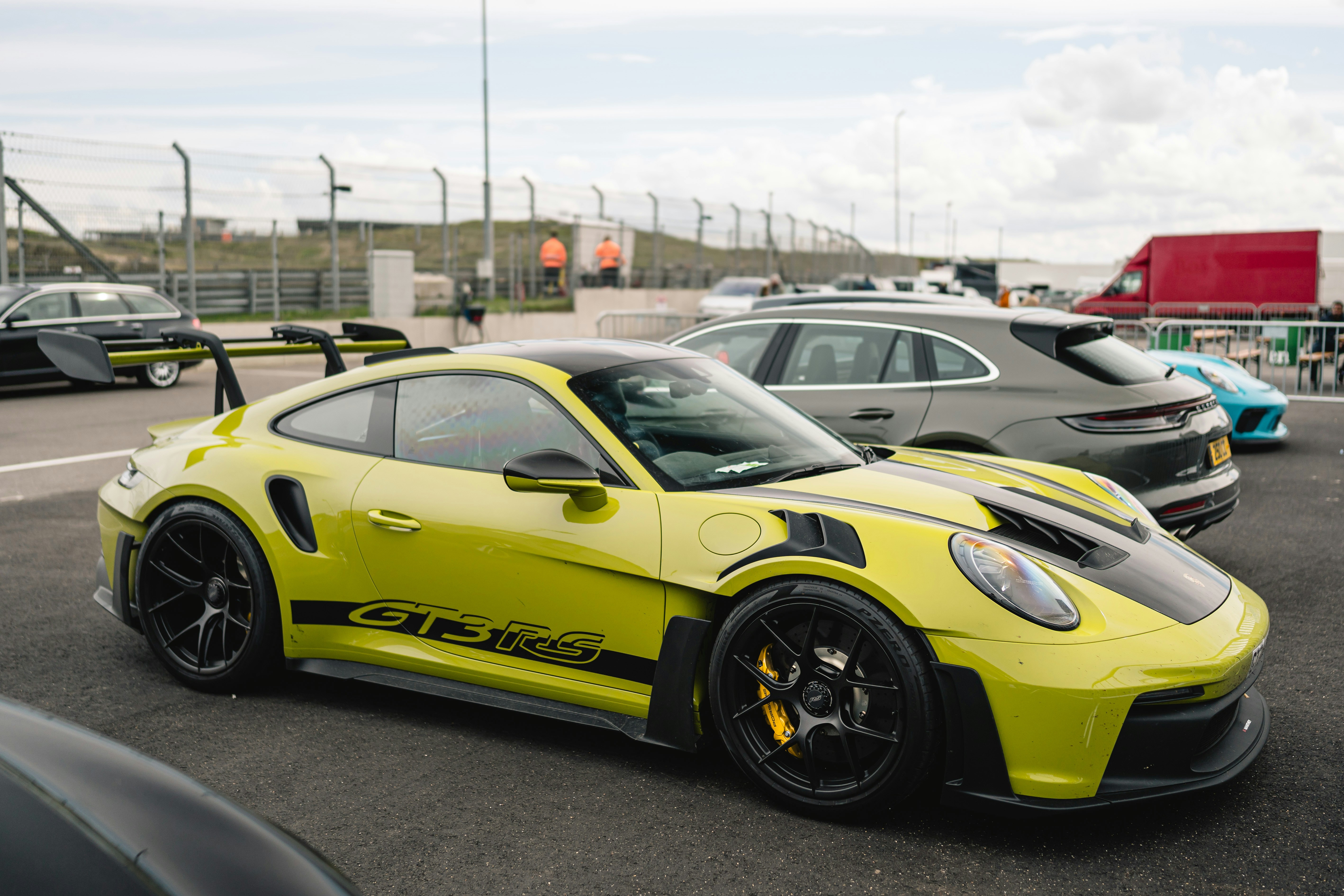 Neon Porsche 911 GT3 RS Paddock Portrait