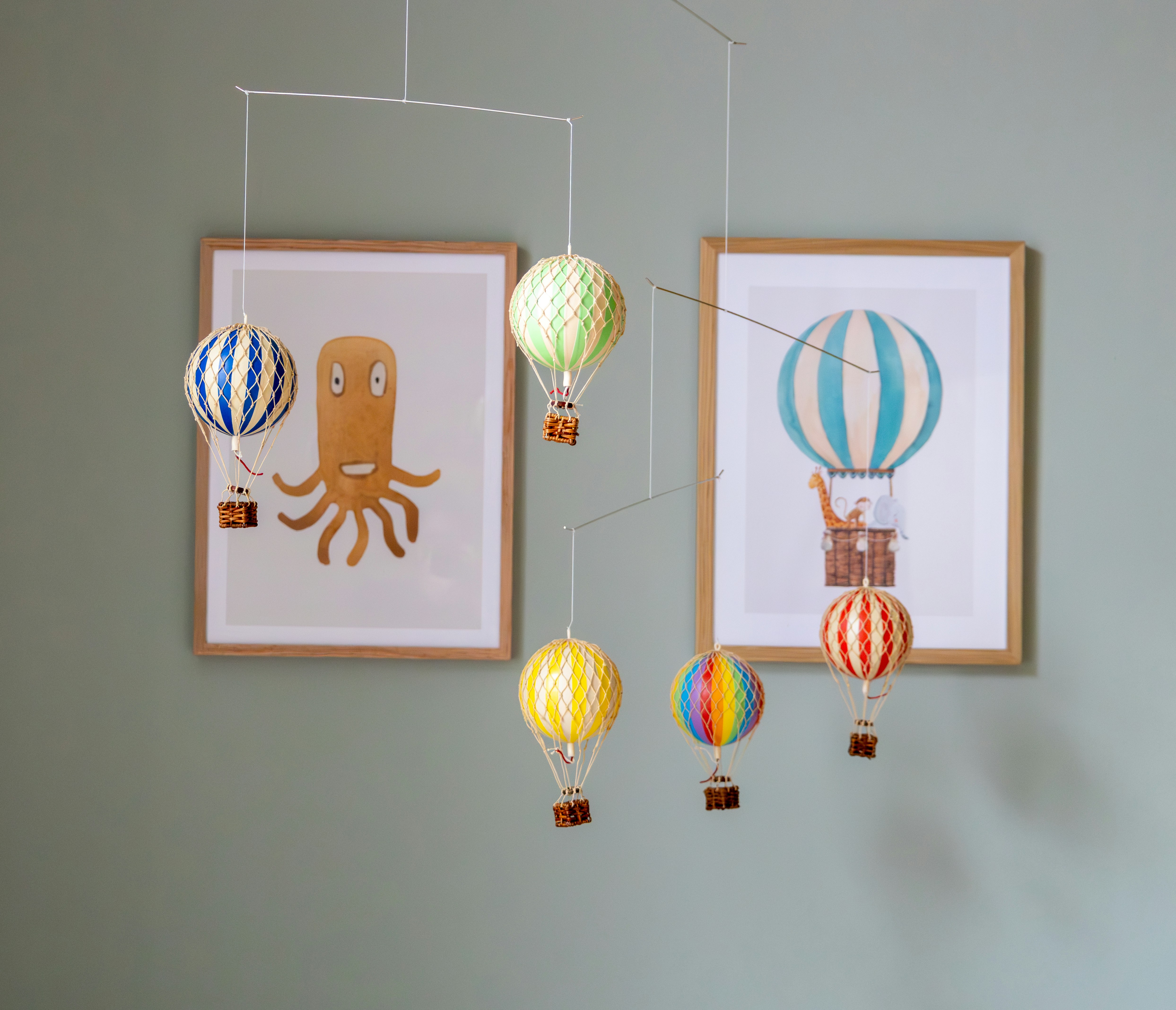Pastel Gallery: Lanterns Hover Around Octopus and Balloon Portraits