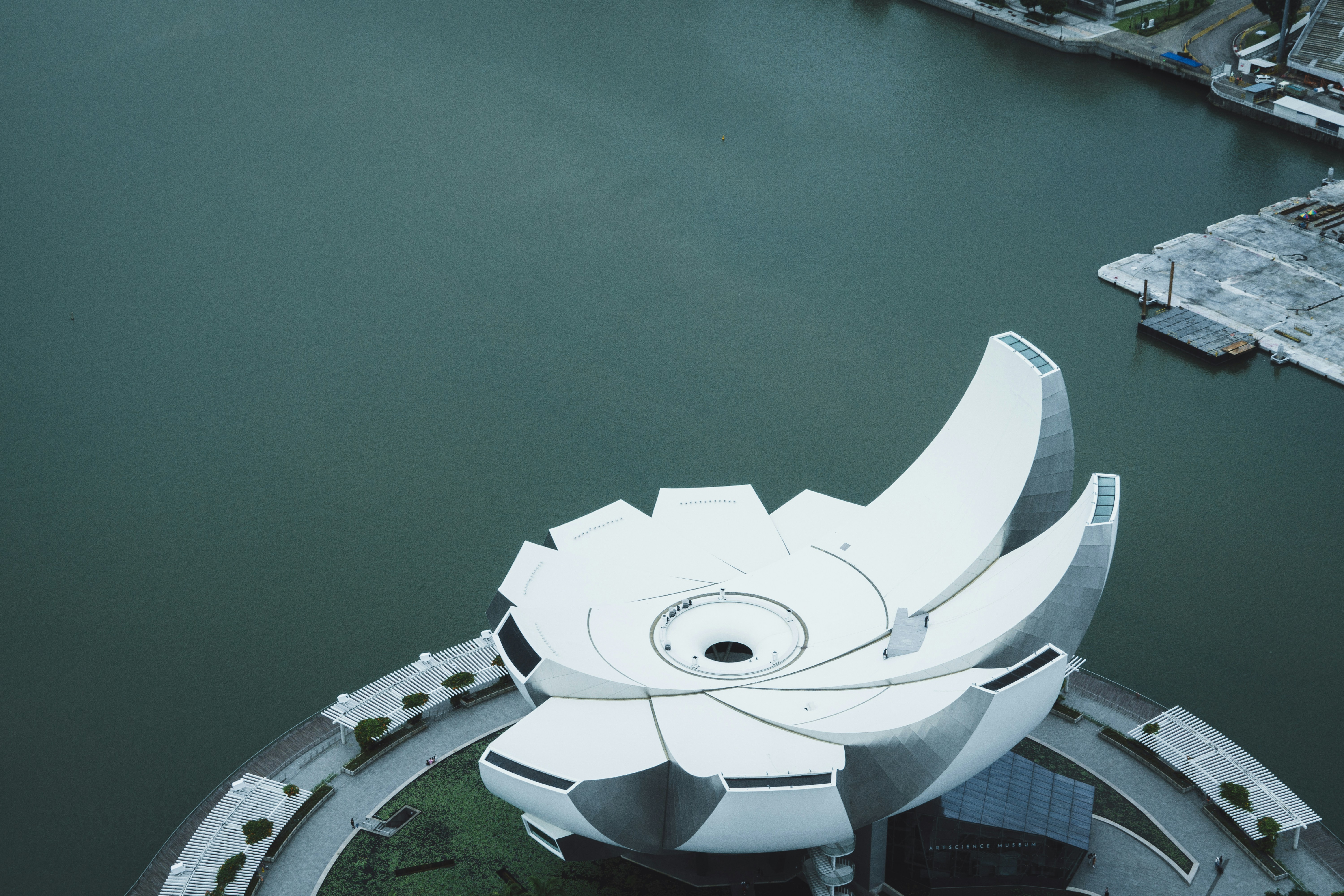 Petals Over the Water: Aerial Moment at the Lotus Temple