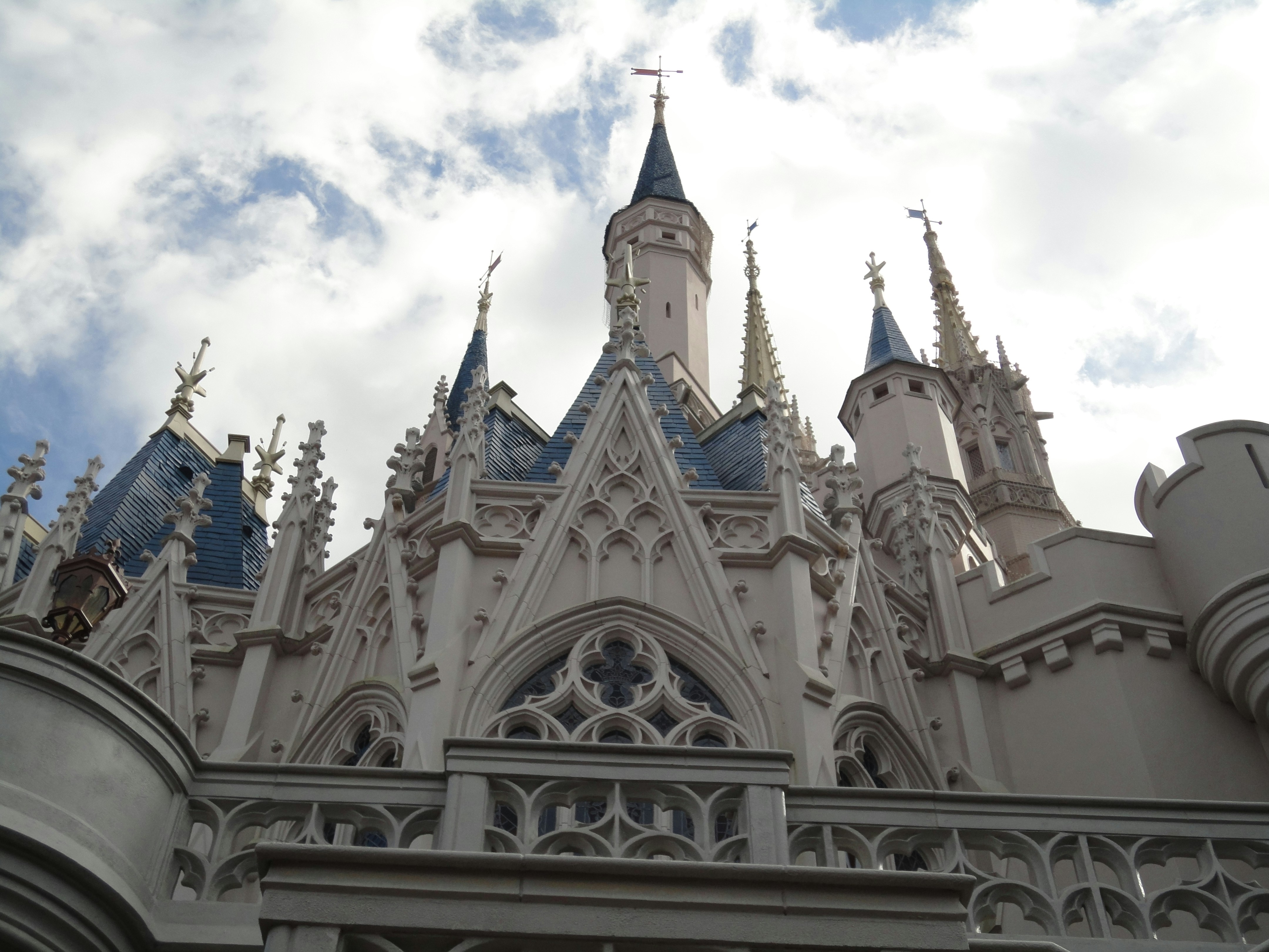 Gothic Spires Against a Sky-lit Mosaic