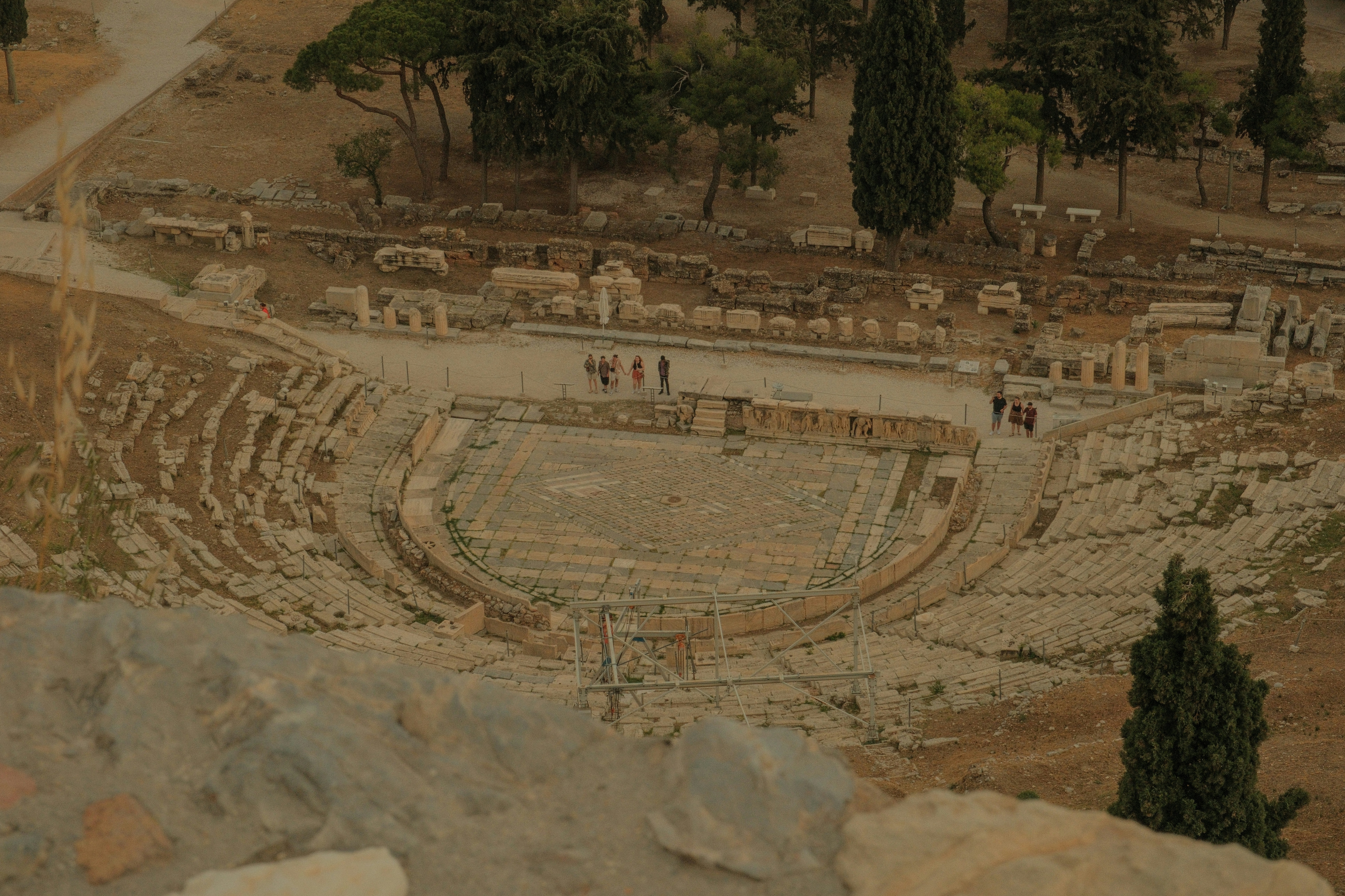 An aerial view of a roman amphit photo – Free Athens Image on Unsplash