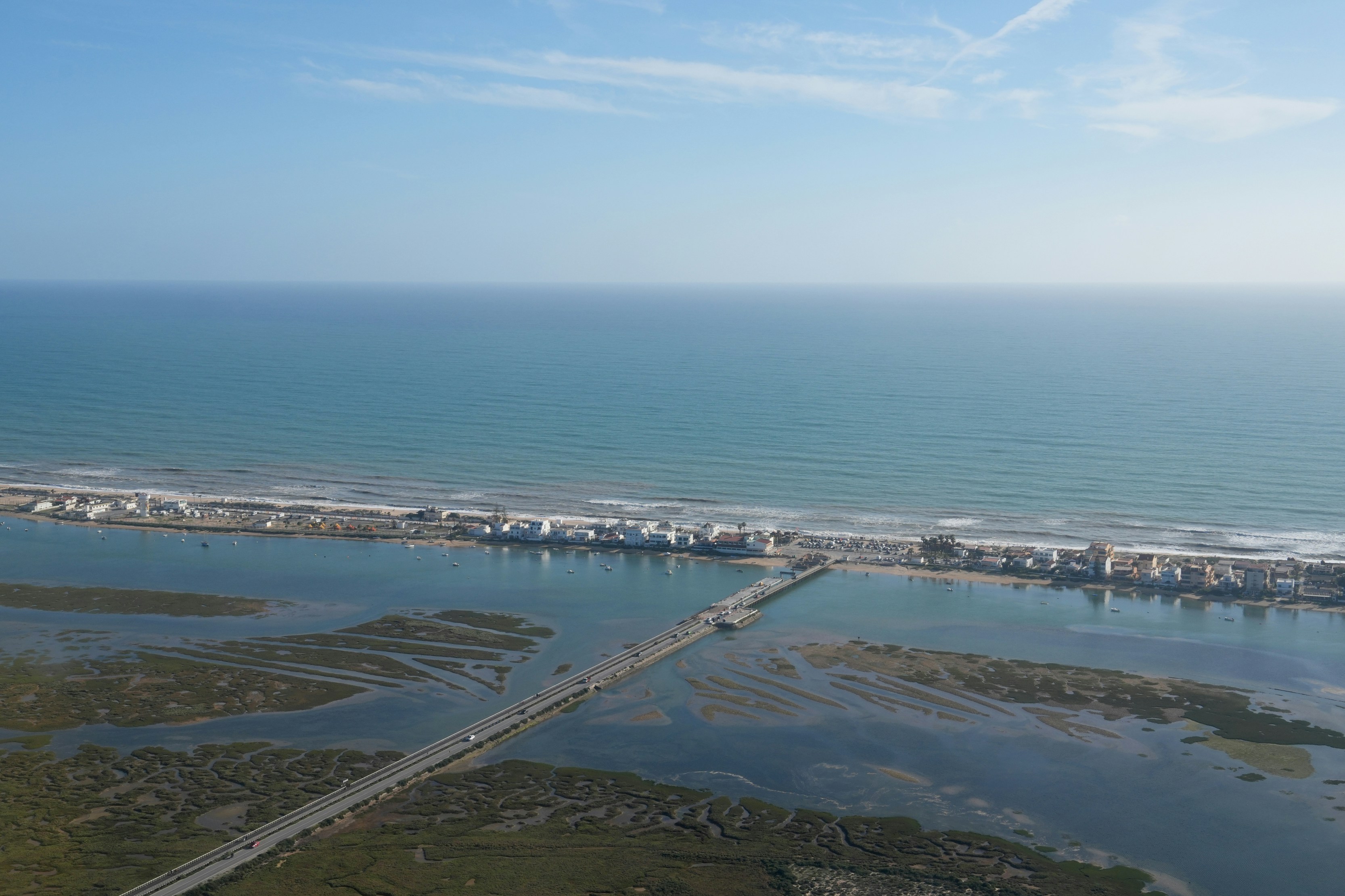 Coastal Serenity Over a Sprawling Lagoon