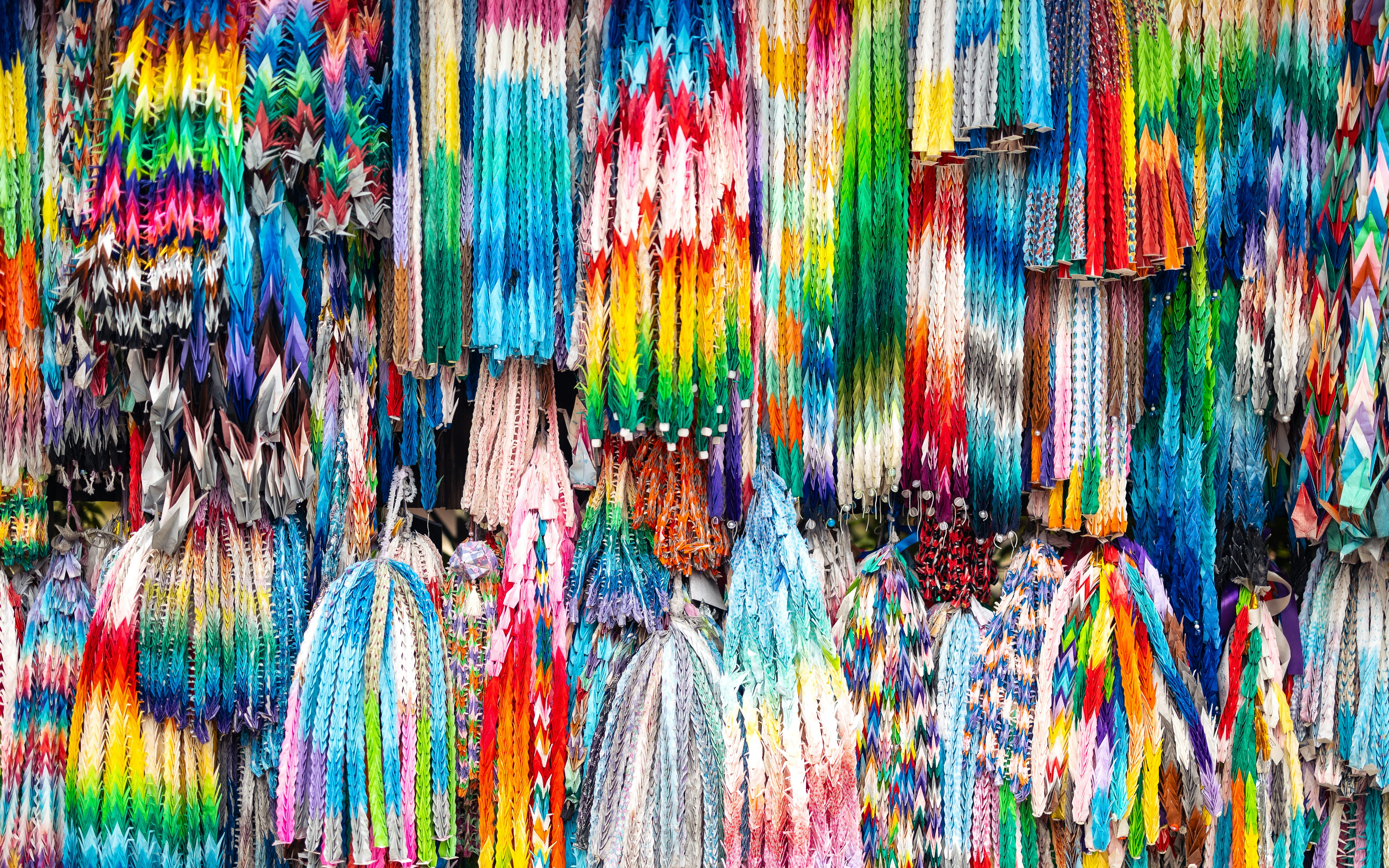 Vibrant Threads: A Kaleidoscope of Colorful Paper-Kotori Garlands