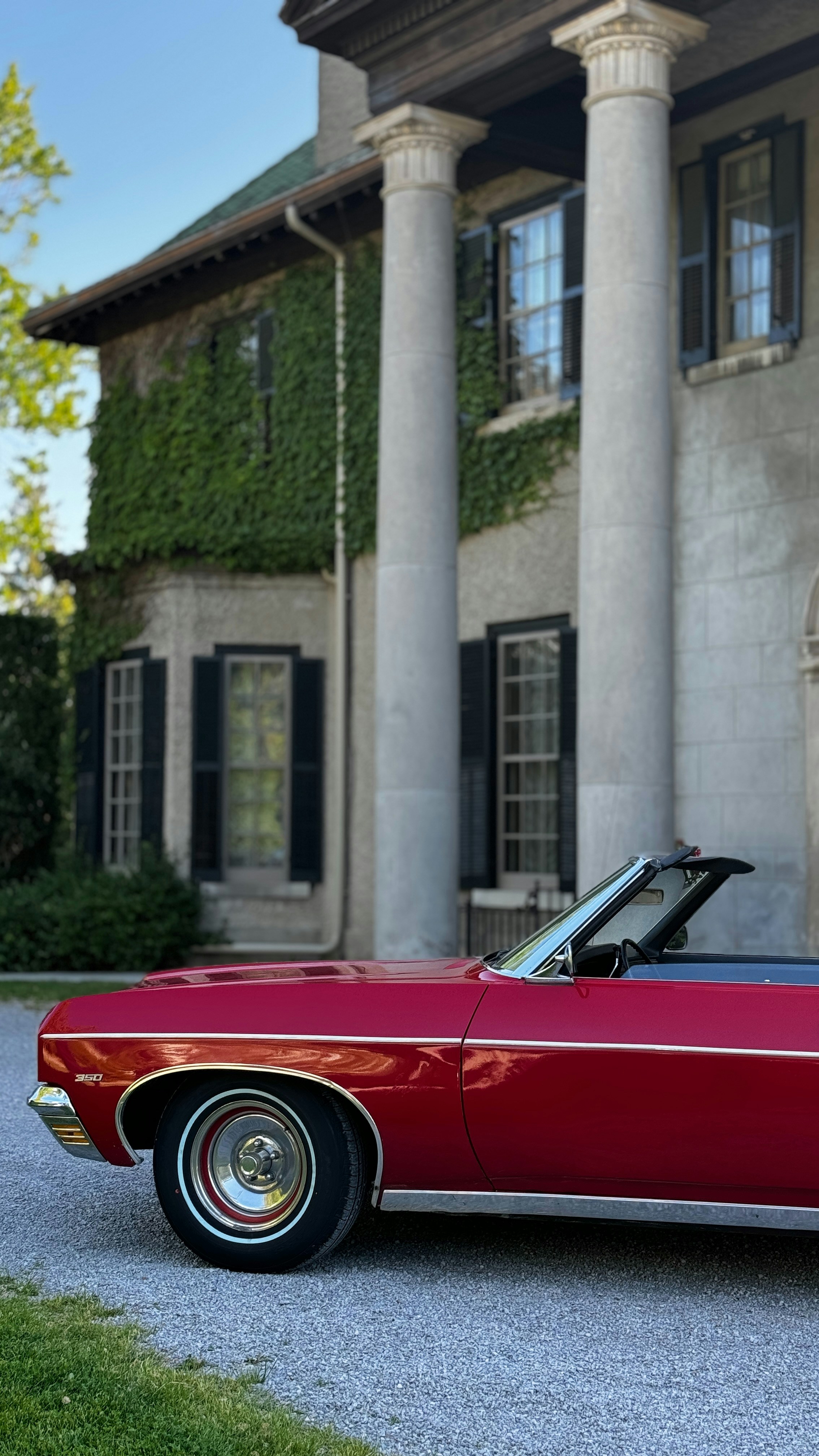 Vintage Elegance: A Red Impala at Parkwood Estate