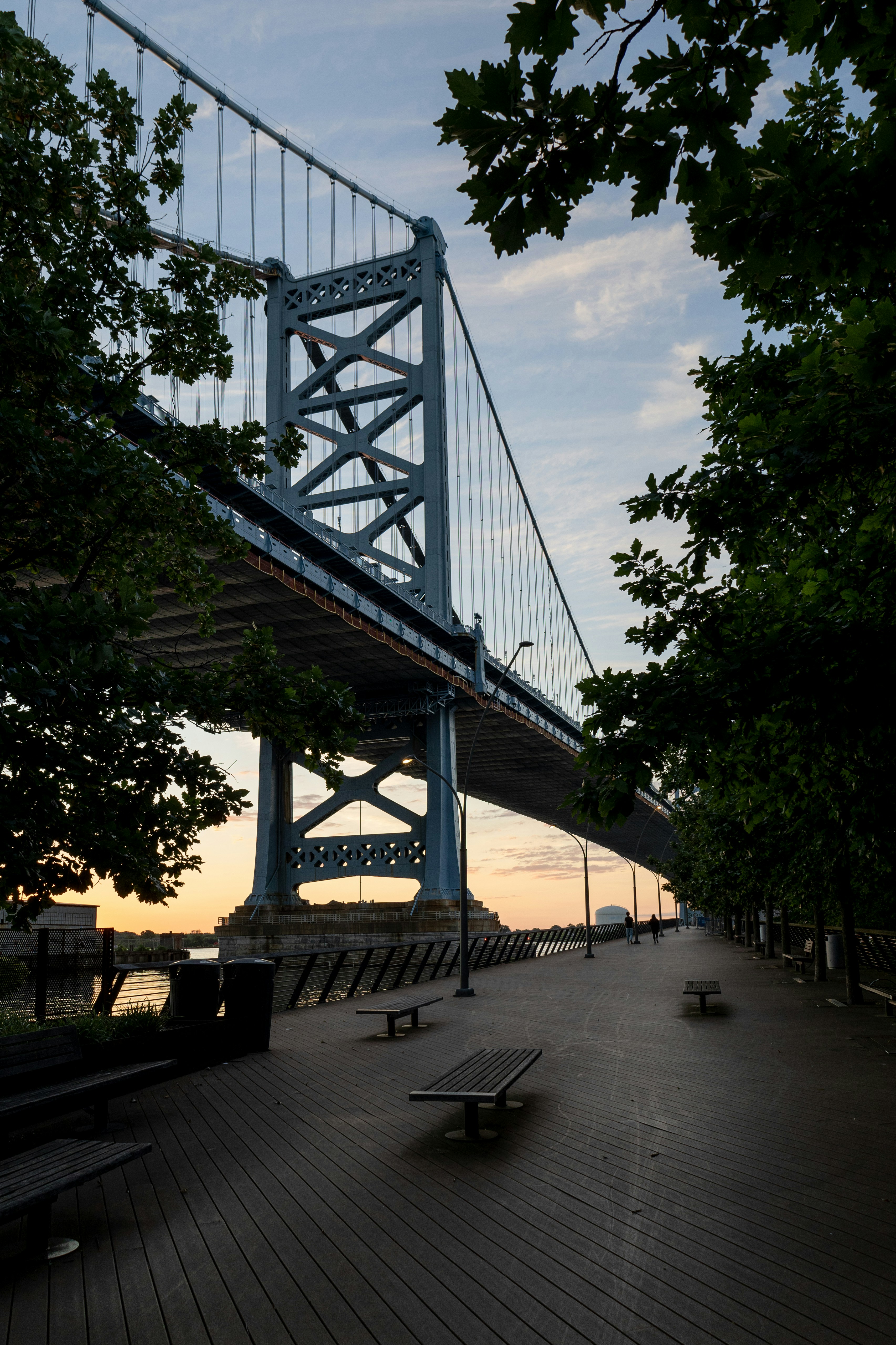 A view of a bridge over a body of water photo – Free Race street pier ...