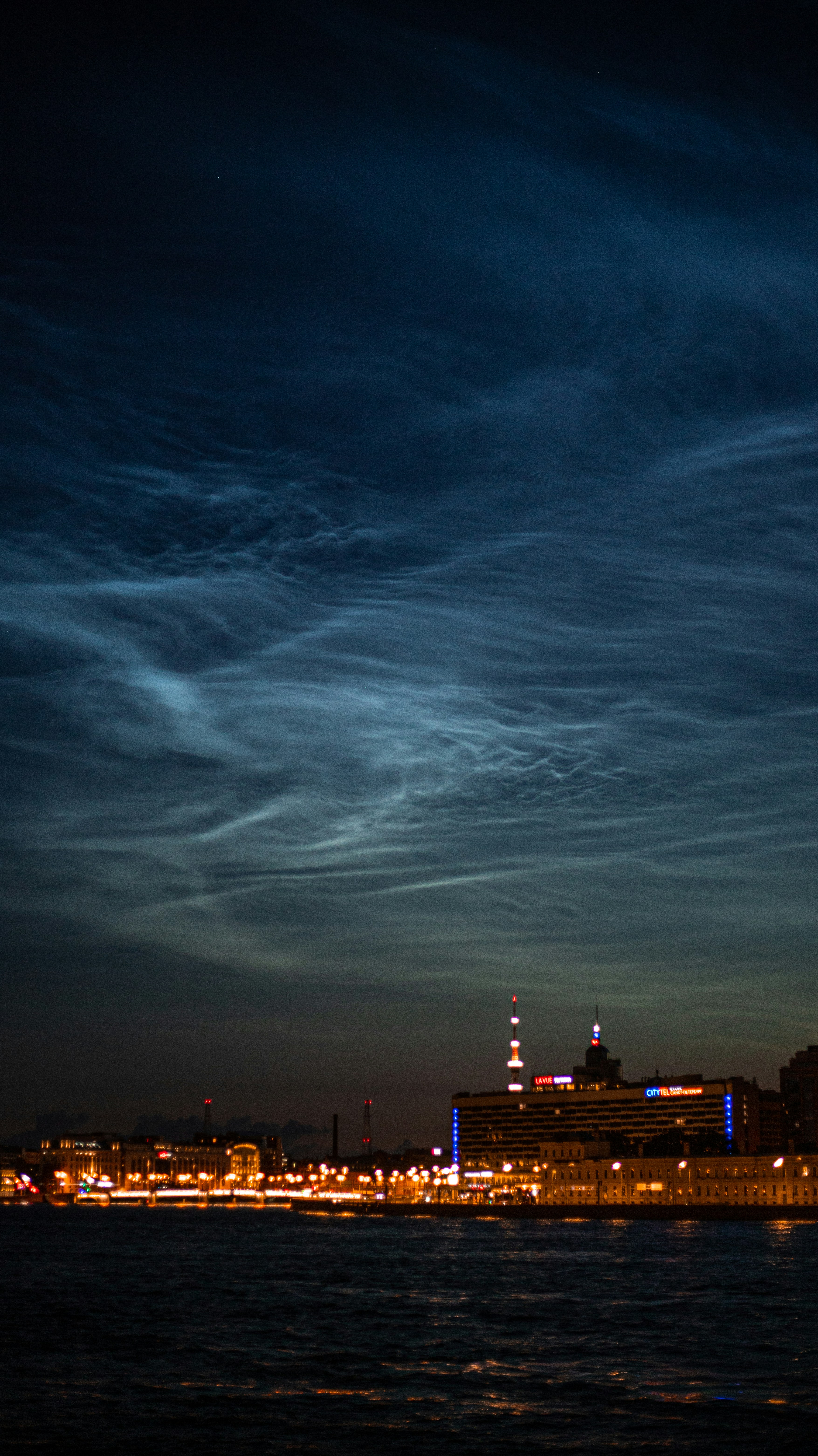 Harbor Lights Beneath a Velvet Night
