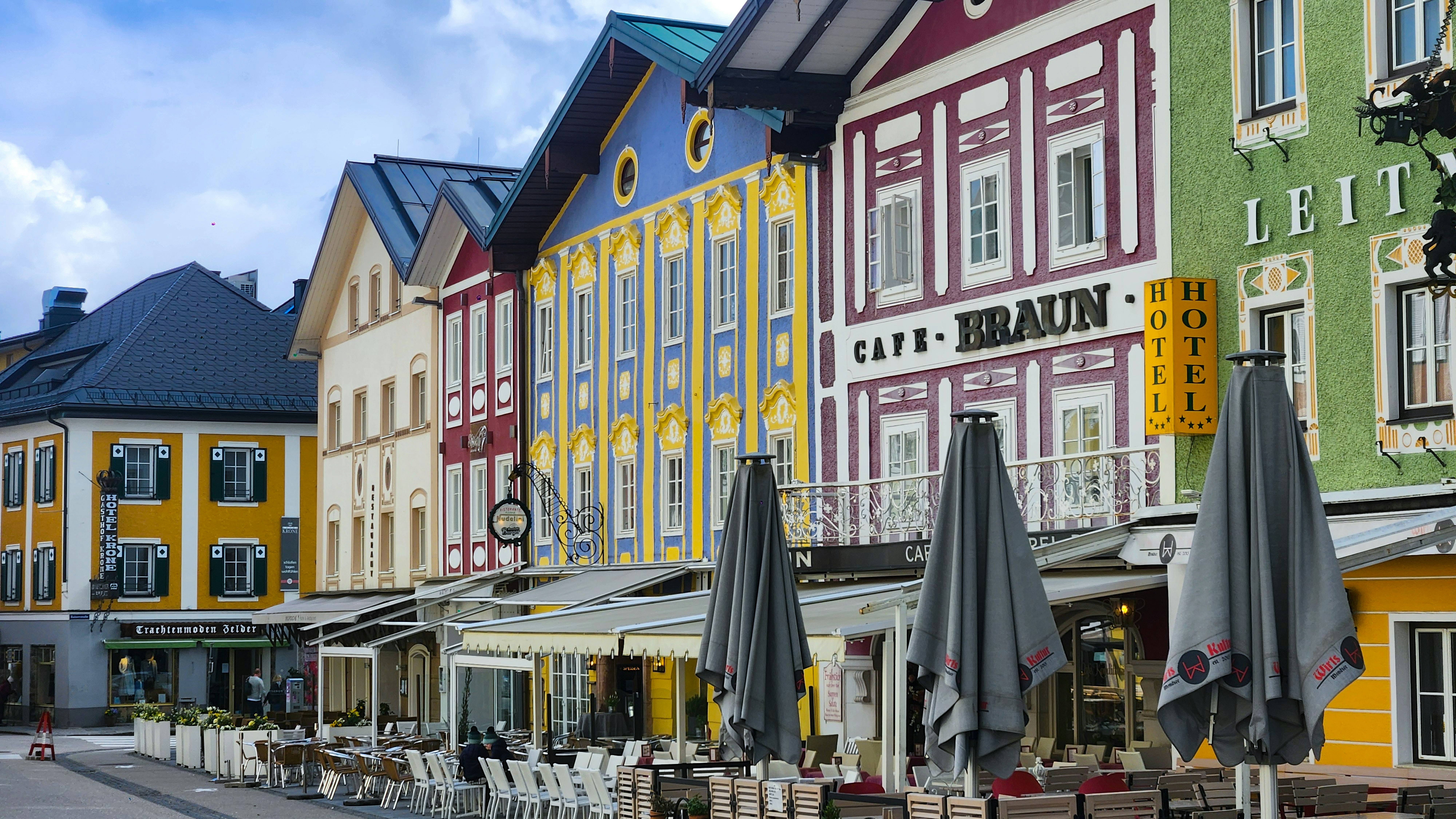 Rhythms of Color: Café Row Along a Rainbow-Colored Street
