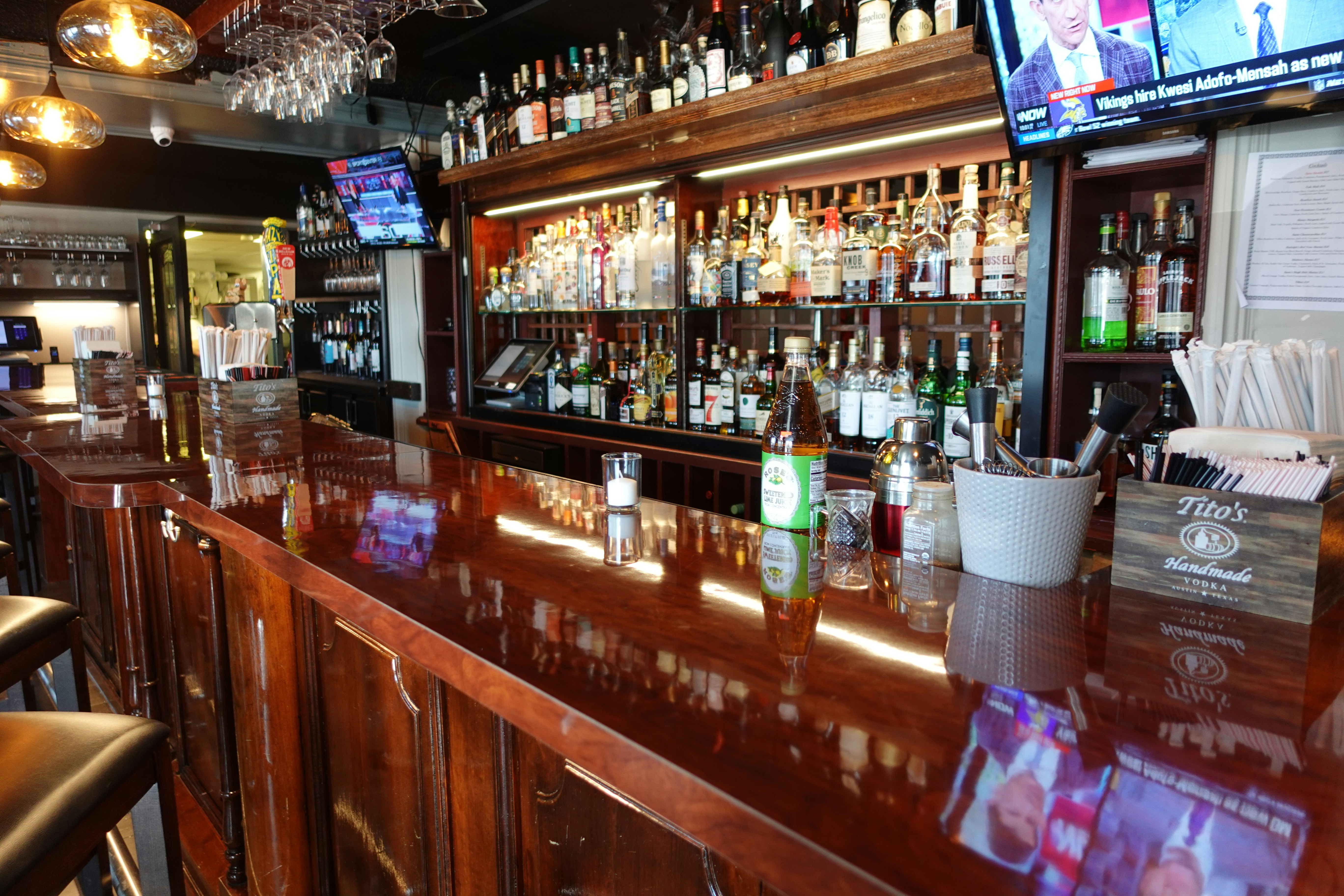 A bar with a lot of bottles of alcohol on it photo – Free Usa Image on ...