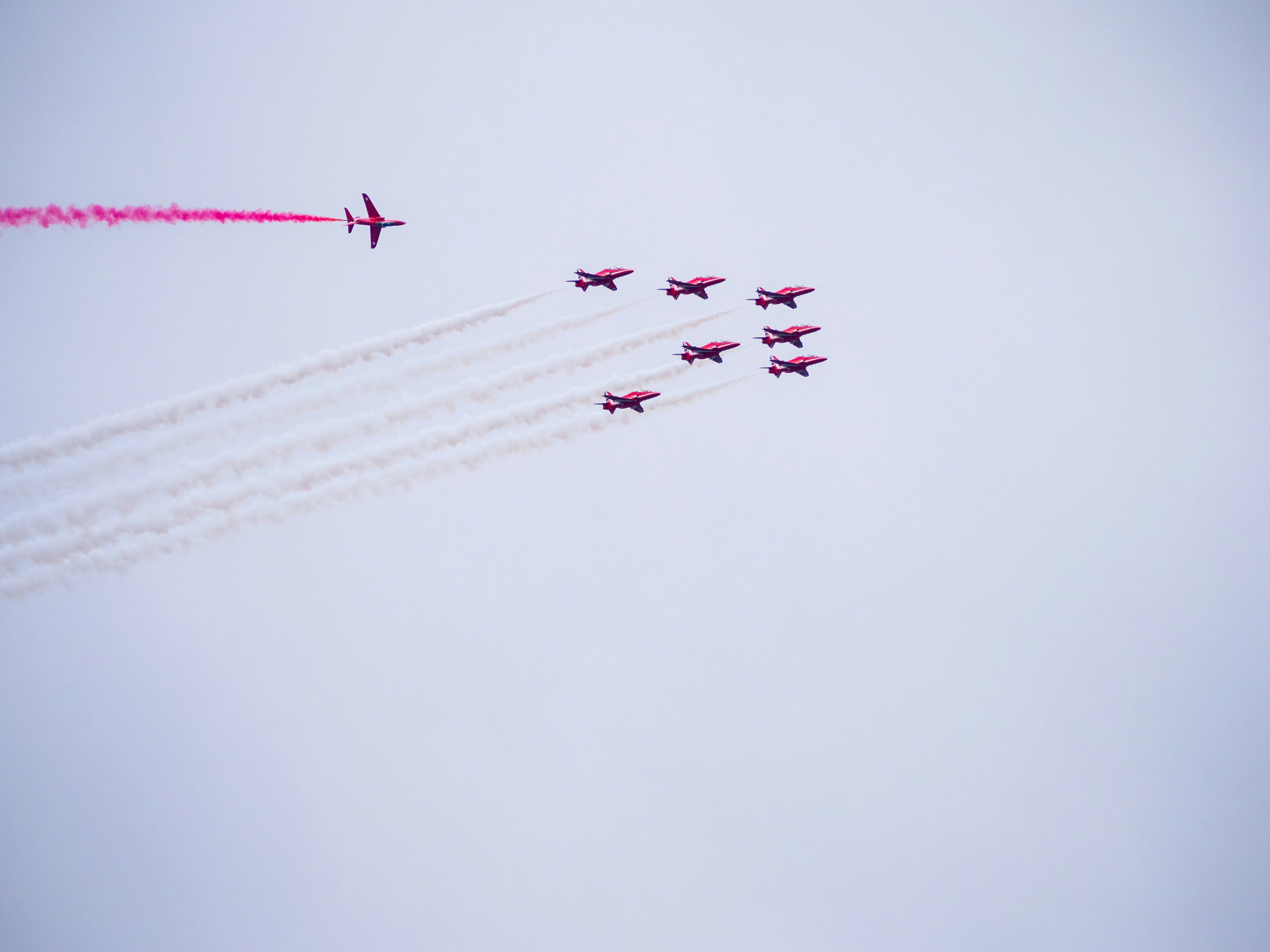 A group of airplanes flying in formation in the sky photo – Free ...