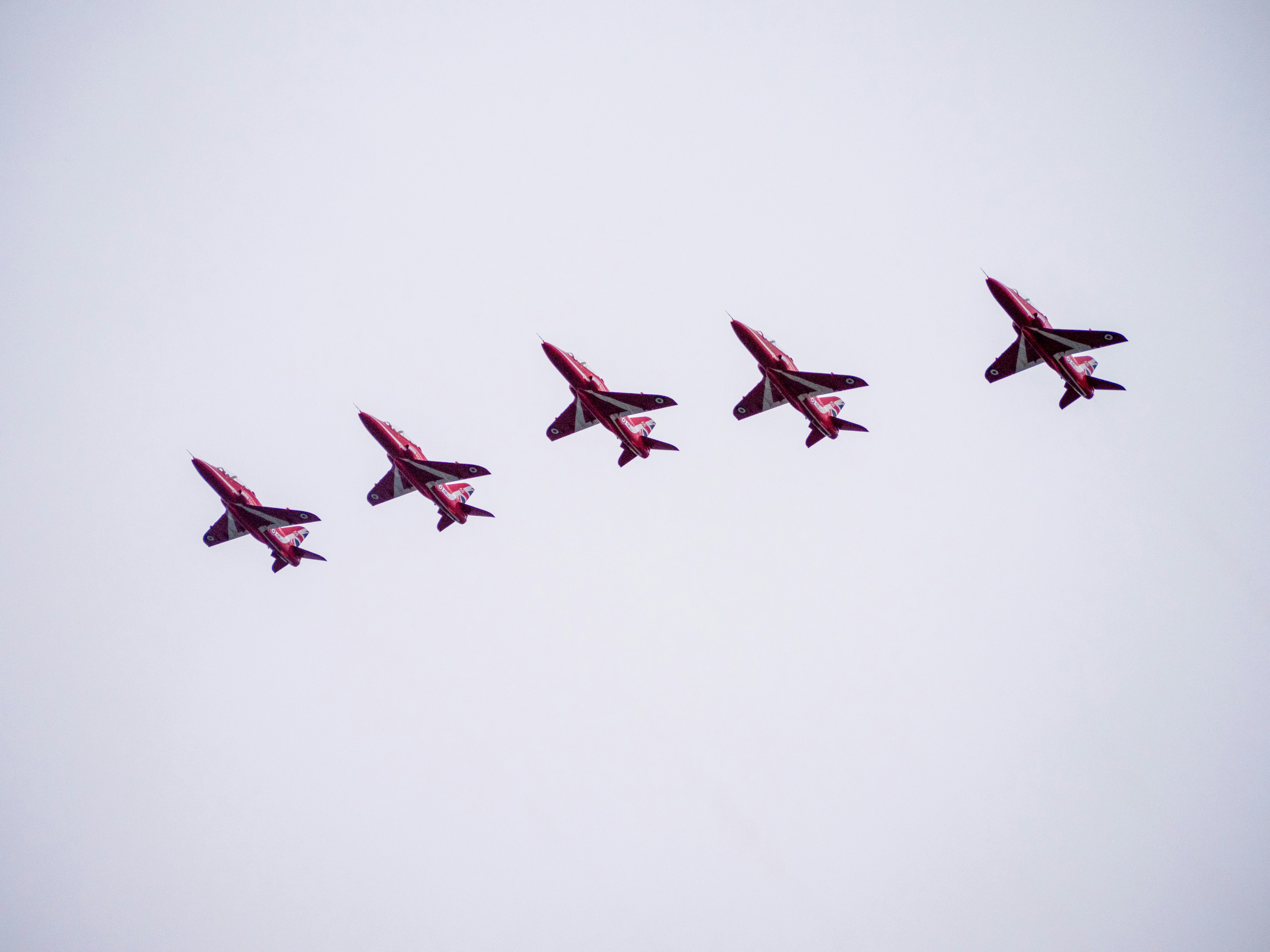 A group of fighter jets flying in formation photo – Free Guernsey Image ...