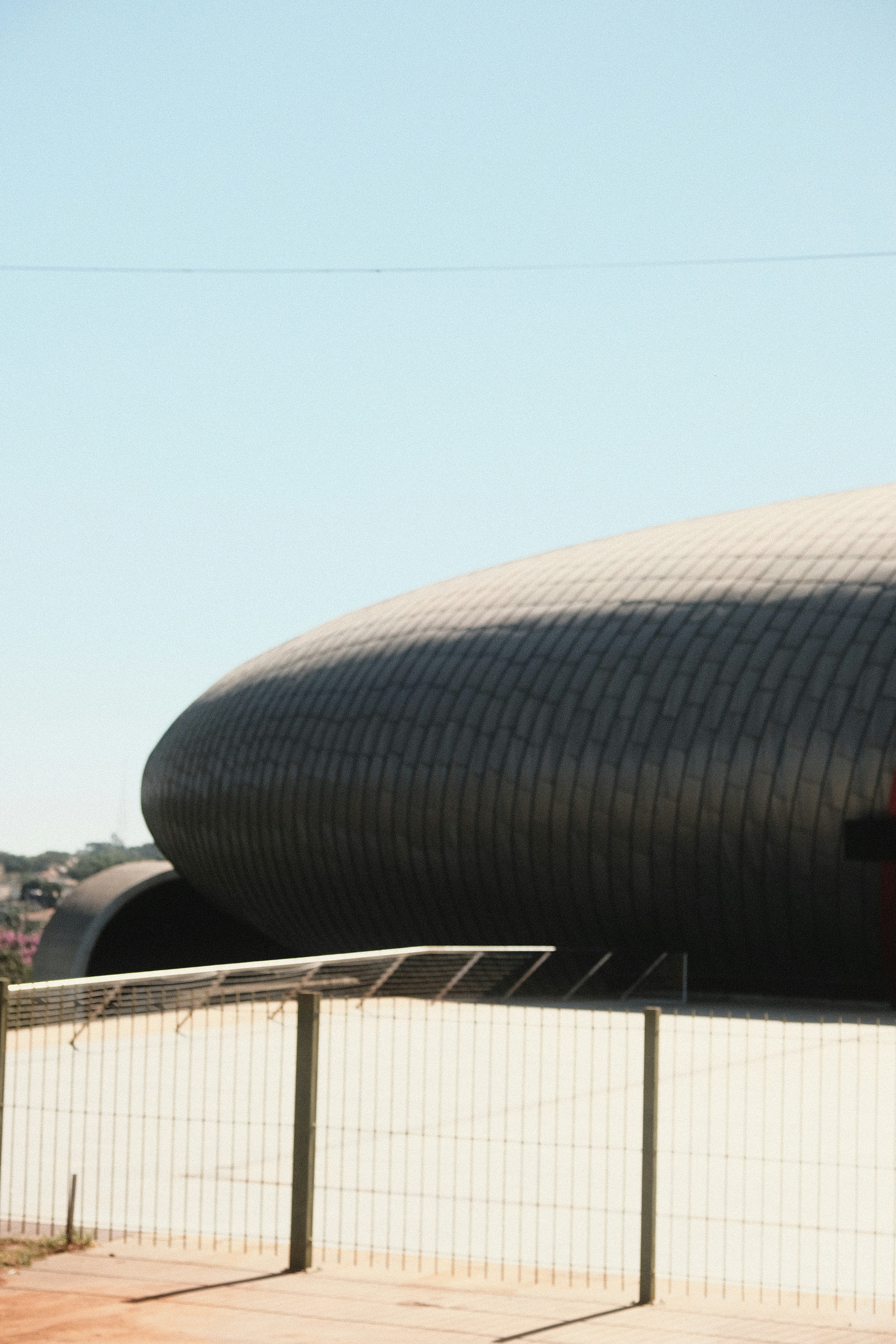 Curve of Steel Against a Clear Sky