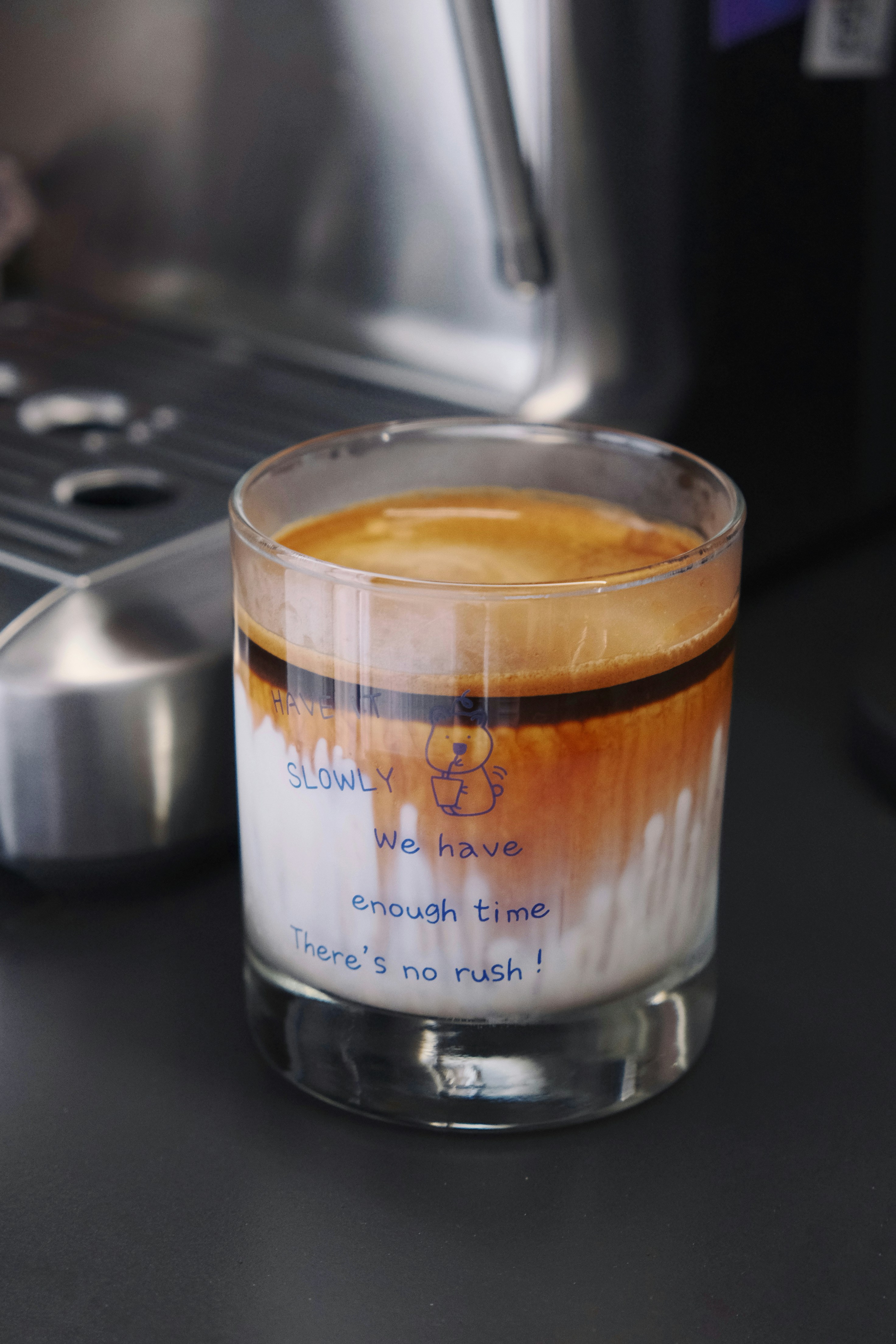 Layered Espresso in a Glass: A Quiet Countertop Moment