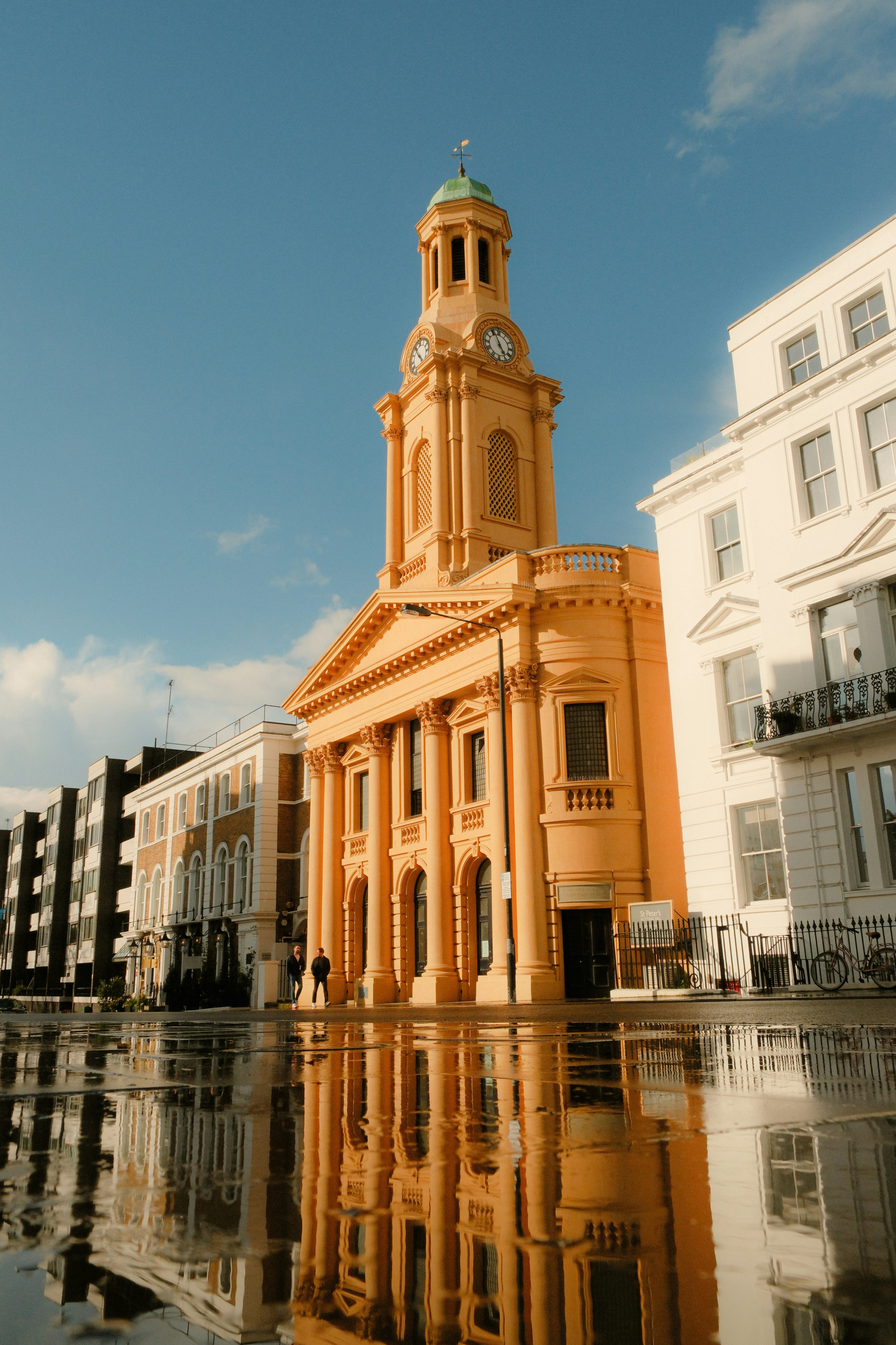 St Peter's Notting Hill is a Victorian Anglican church in Kensington Park Road, Notting Hill, London. Designed in the classical style by architect Thomas Allom, work was begun in 1855 and completed in 1857.