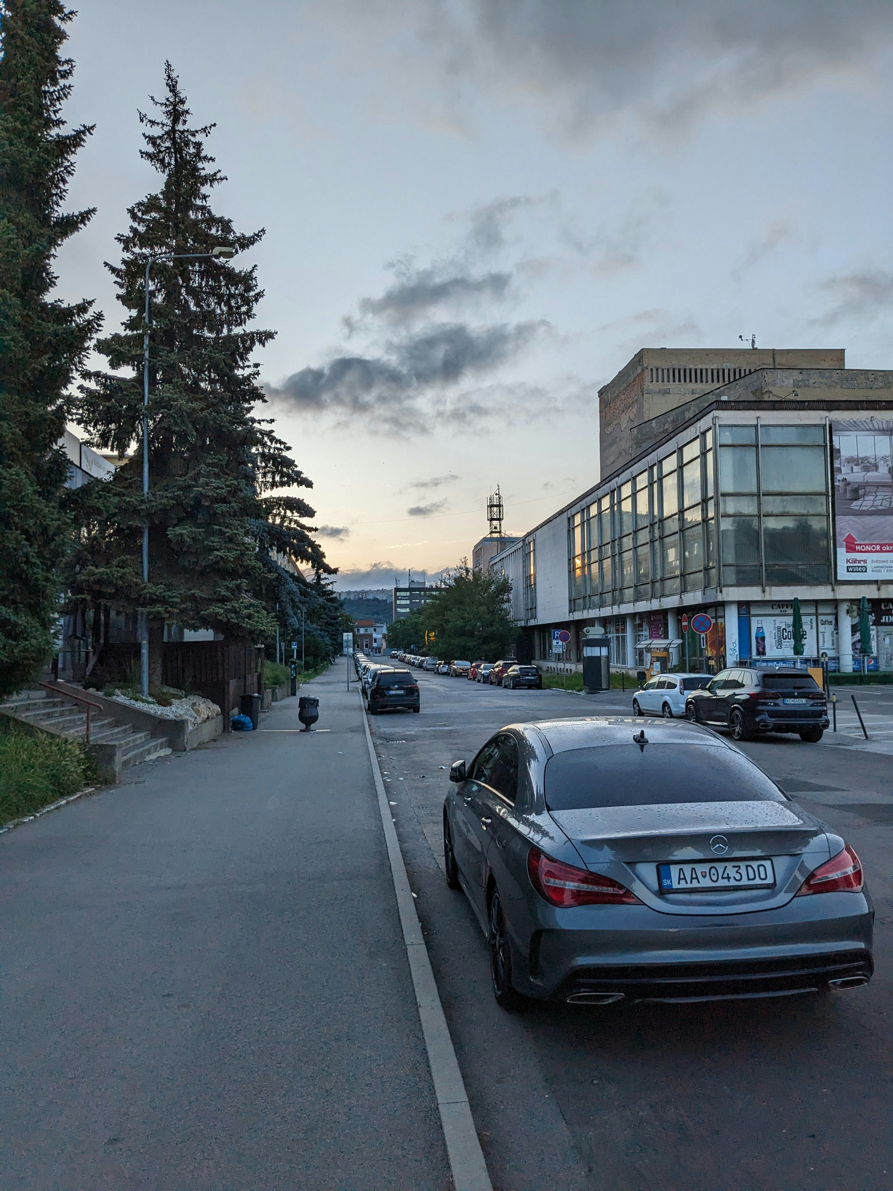 Evening Drive Along the Urban Canvas