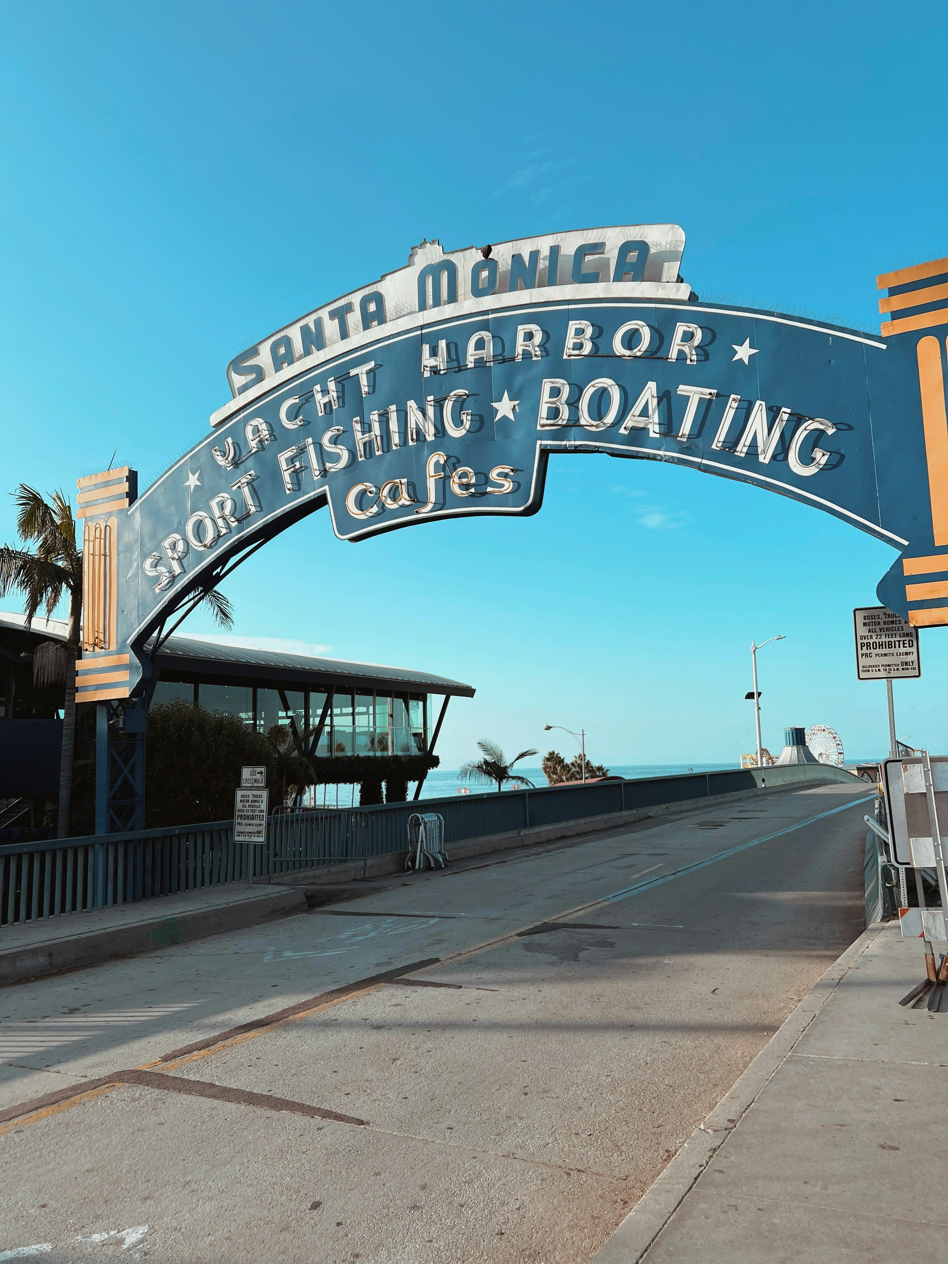 Gateway Arch Over Santa Monica Harbor: Road to the Sea
