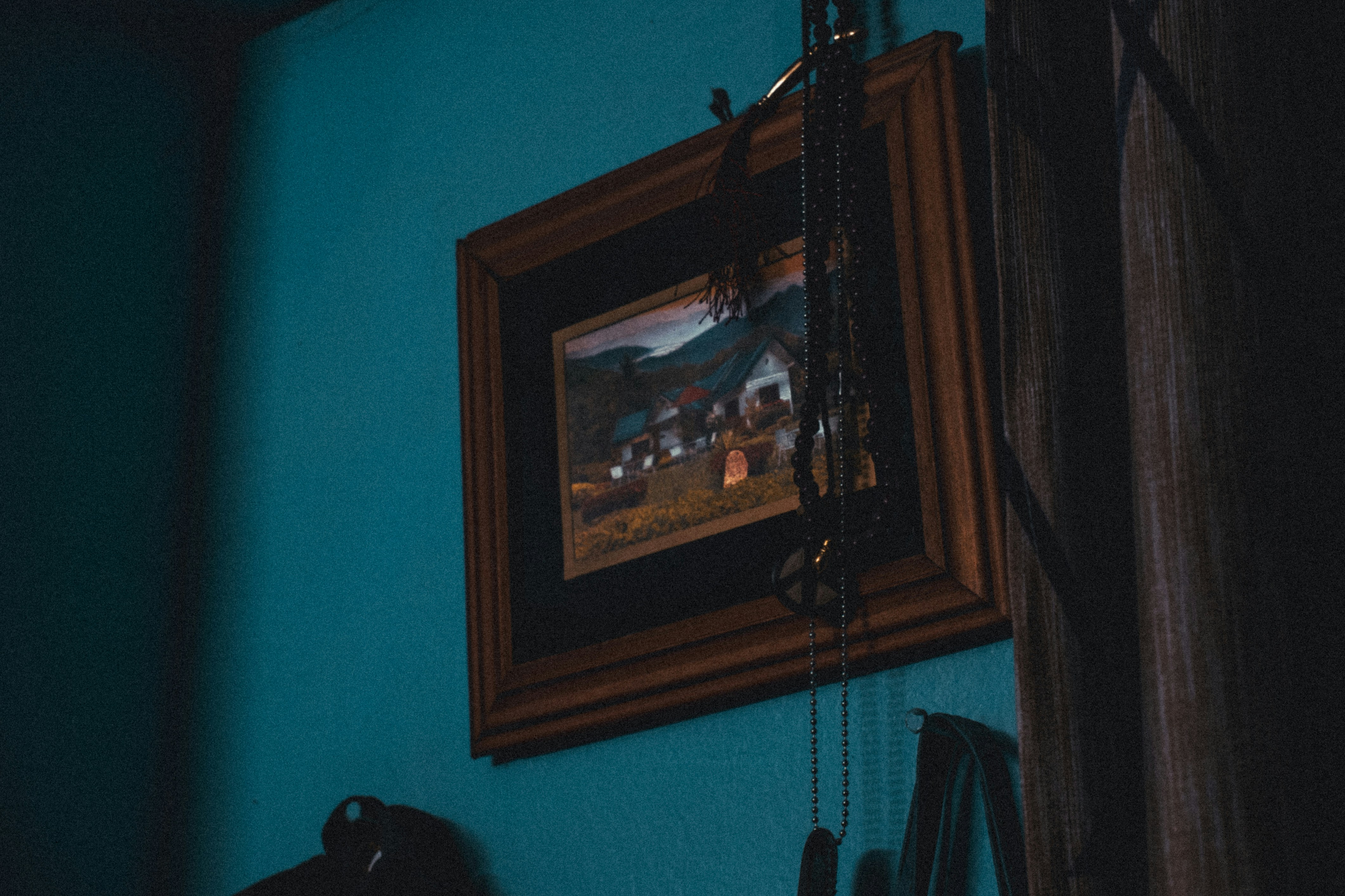 A picture hanging on the wall of a room photo – Free Photo frame Image ...