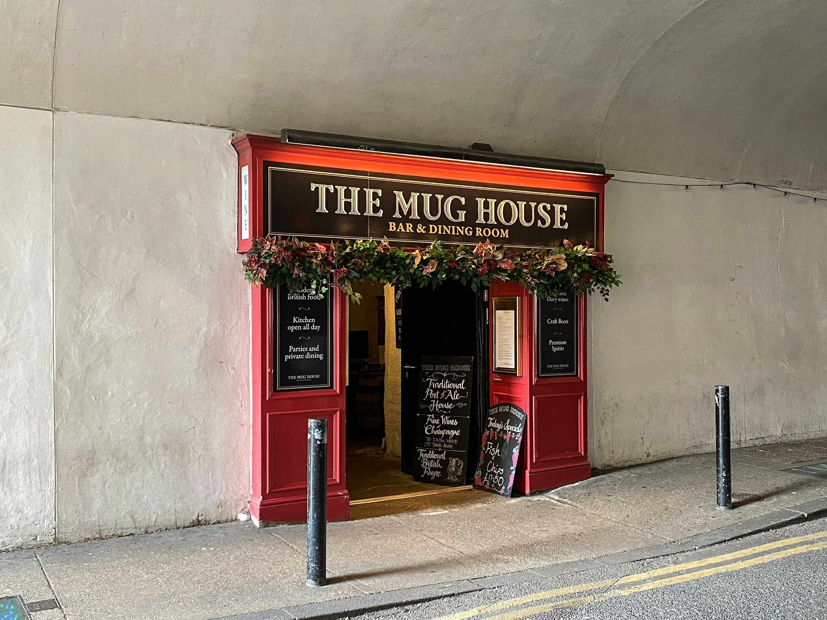 A building with a sign that says the mug house photo – Free Uk Image on ...