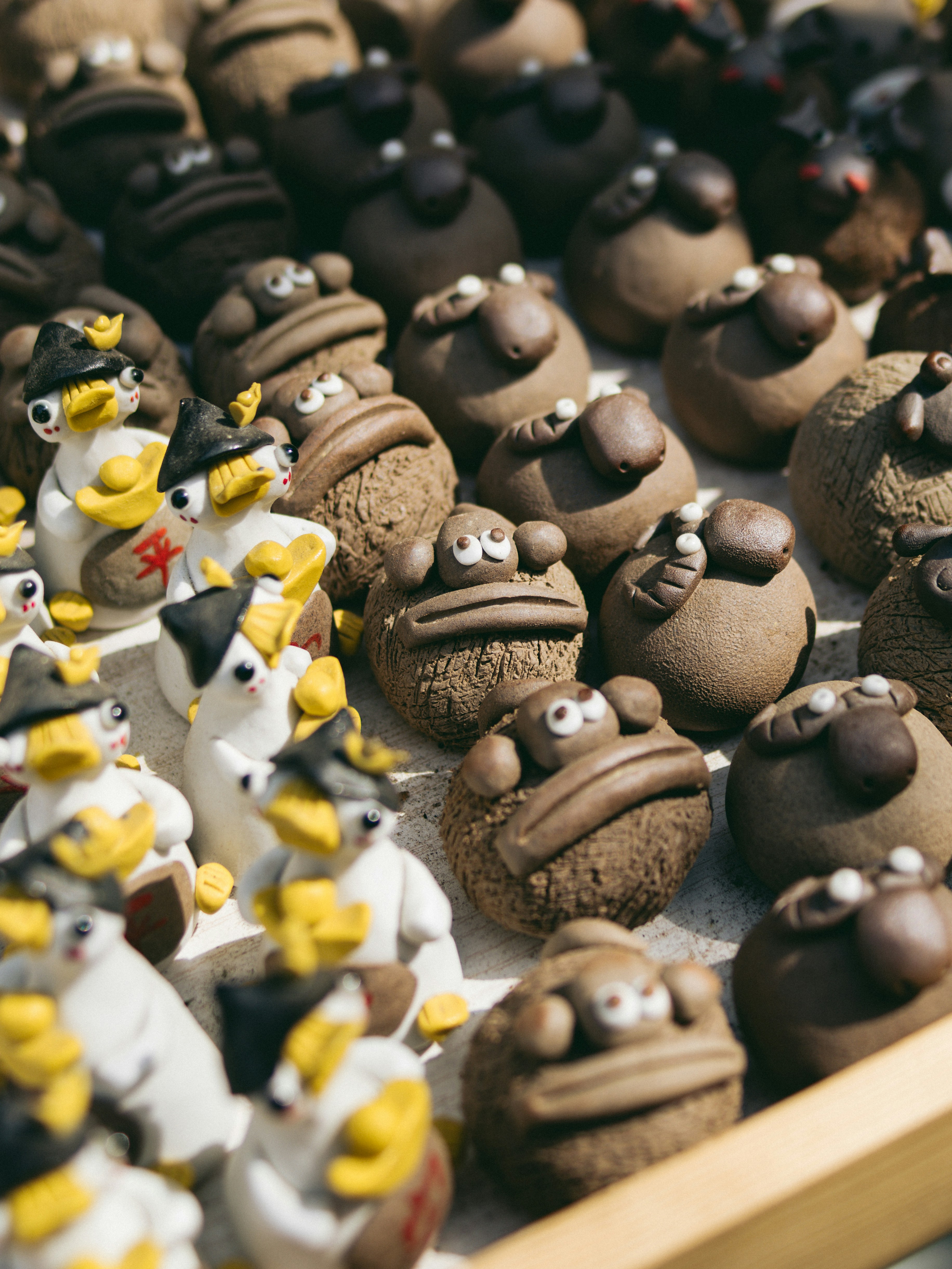 Cocoa Row: Tiny Chocolate Figures with Googly Eyes