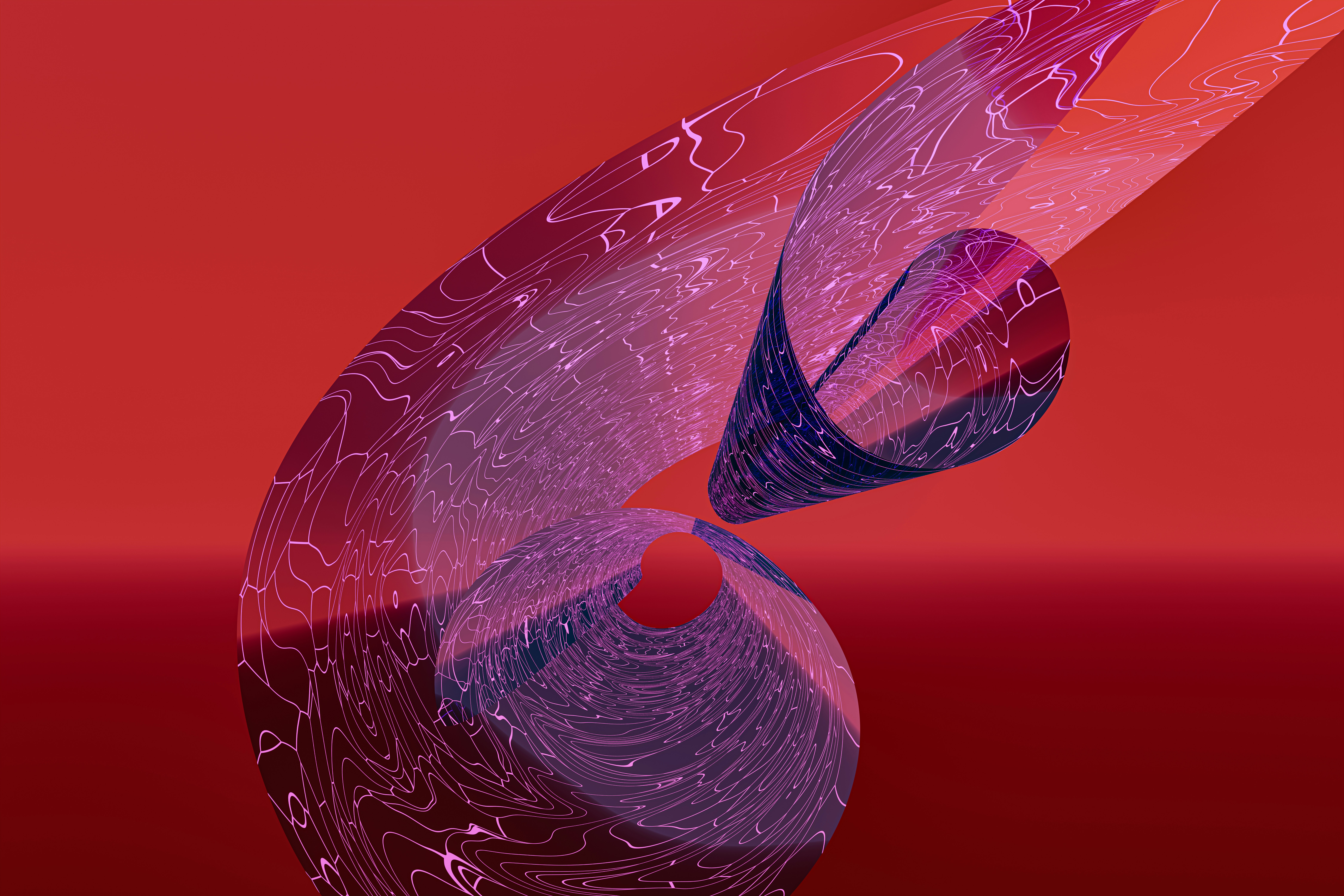 A computer generated image of a purple object photo – Free 3d wallpaper ...