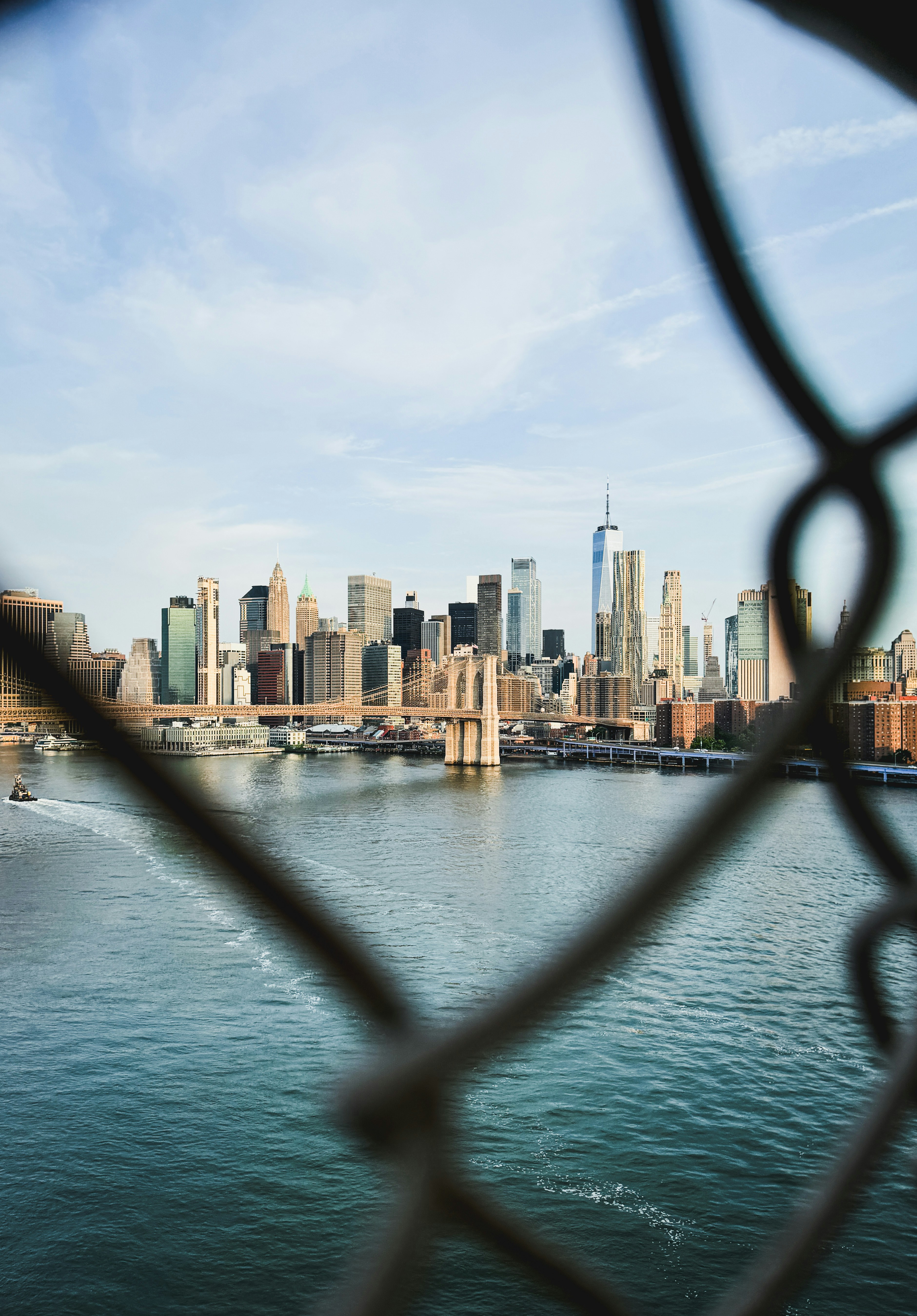 A view of a city from across the water