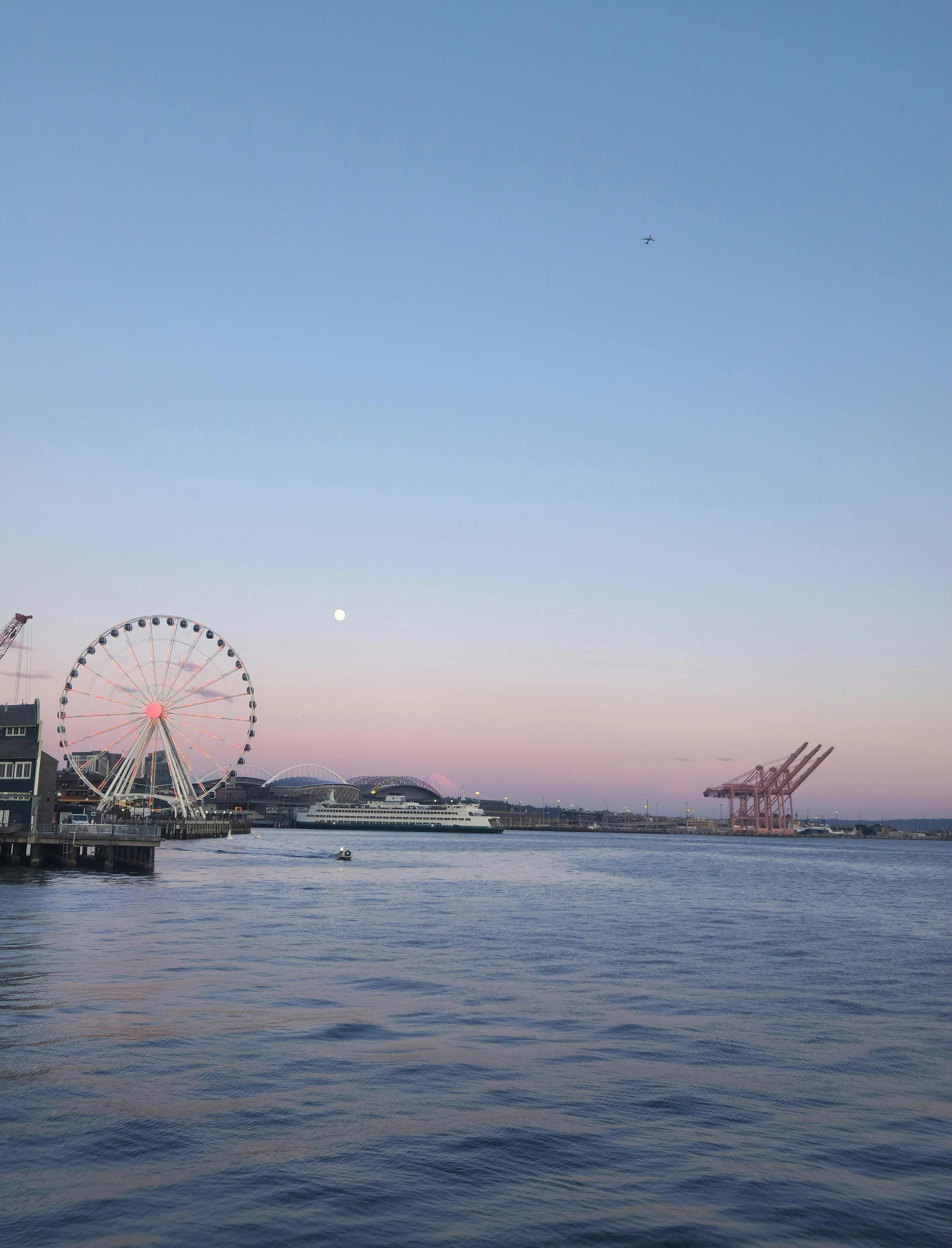 Twilight Reflections by the Waterfront