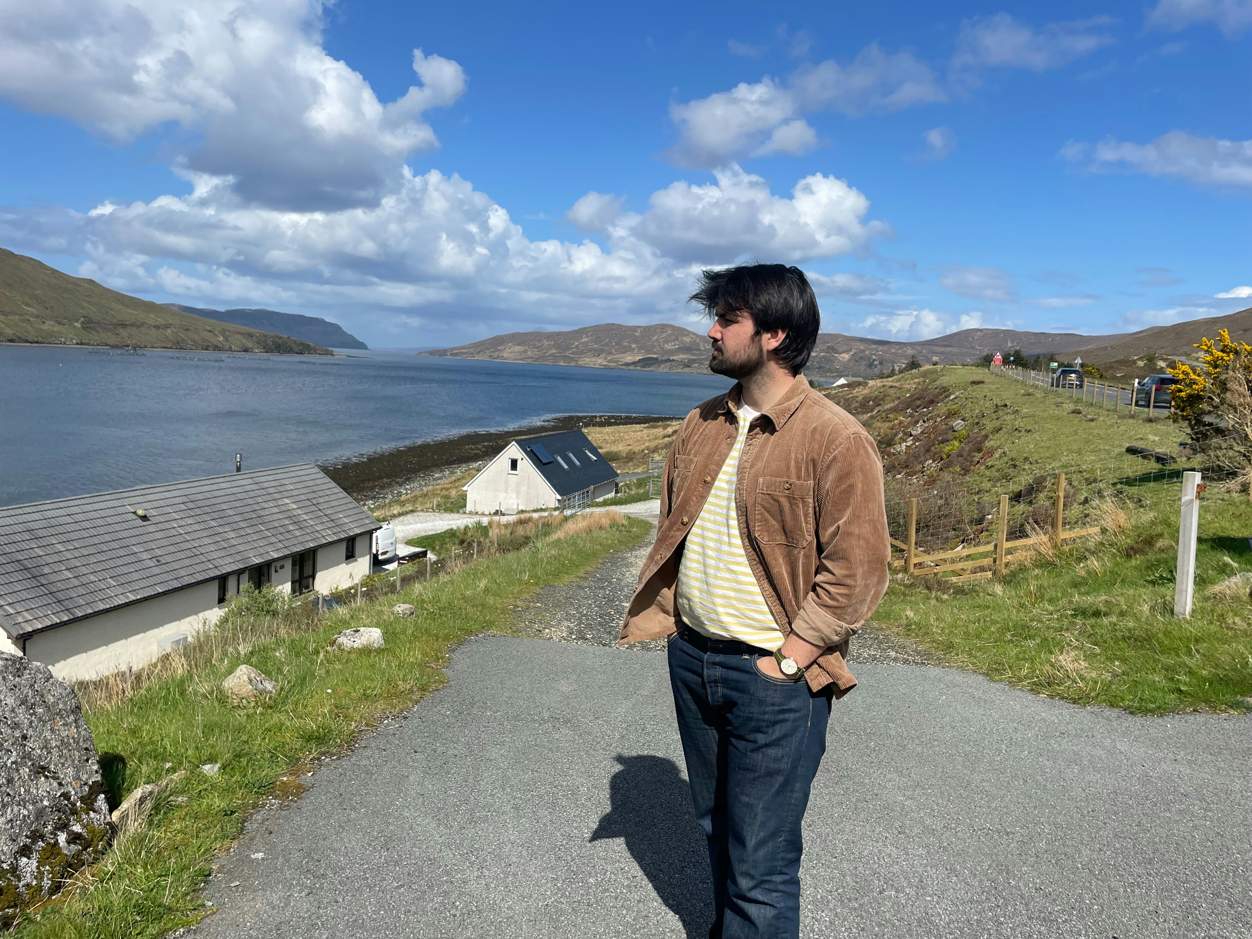 Cliffside Portrait on a Coastal Road