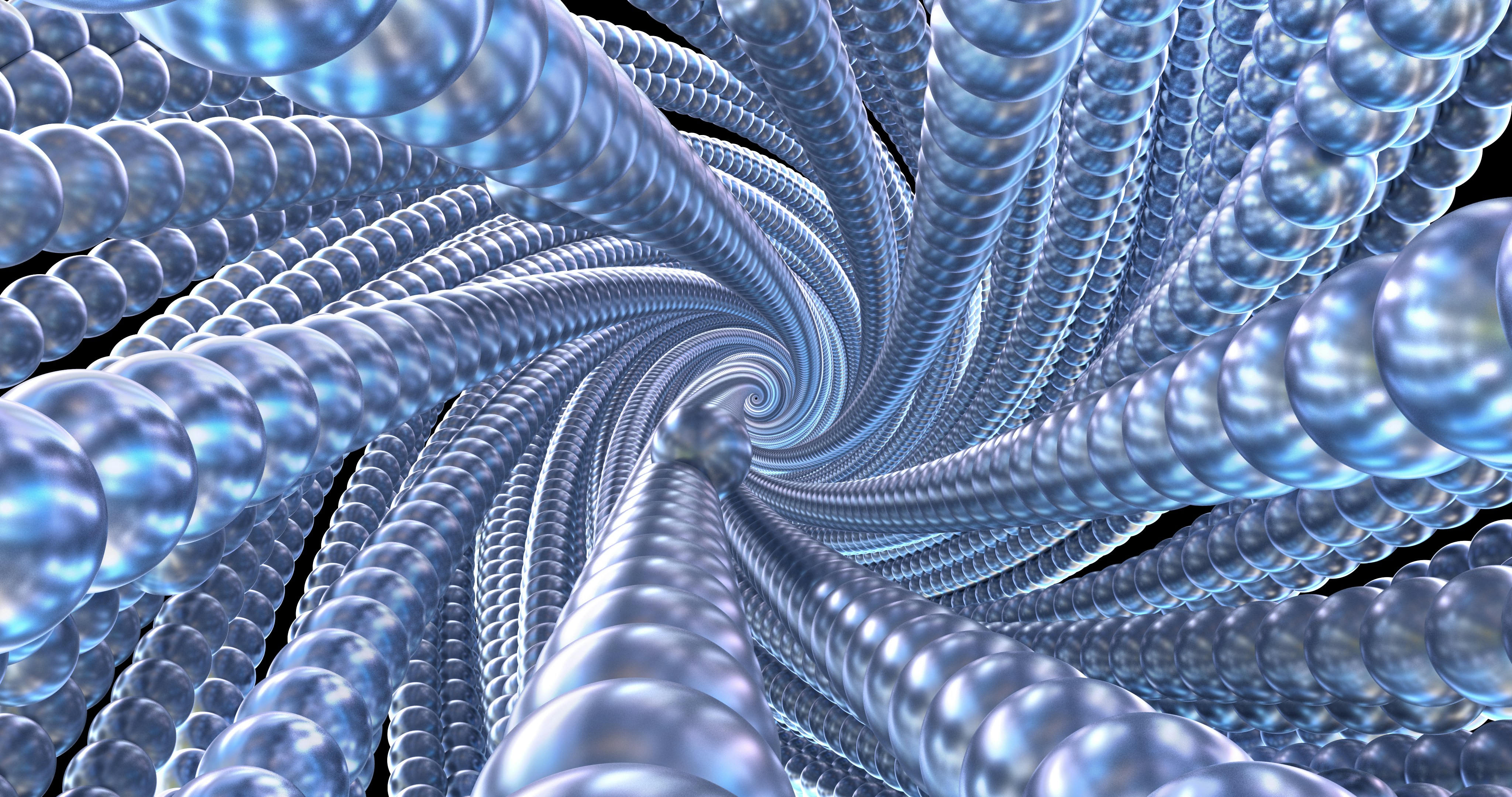 A computer generated image of a blue spiral photo – Free Houdinifx ...